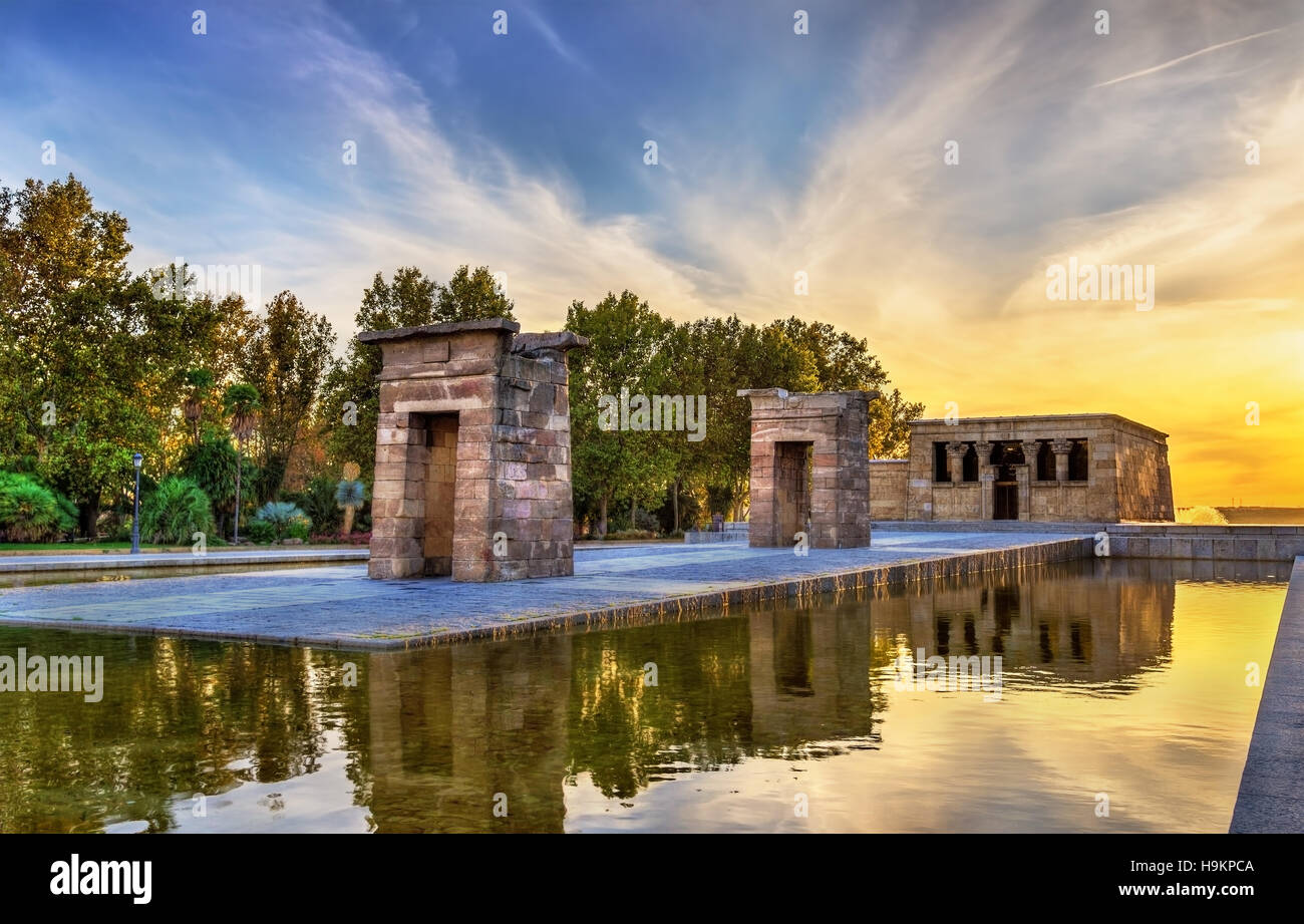 Madrid spain temple of debod hi-res stock photography and images - Alamy