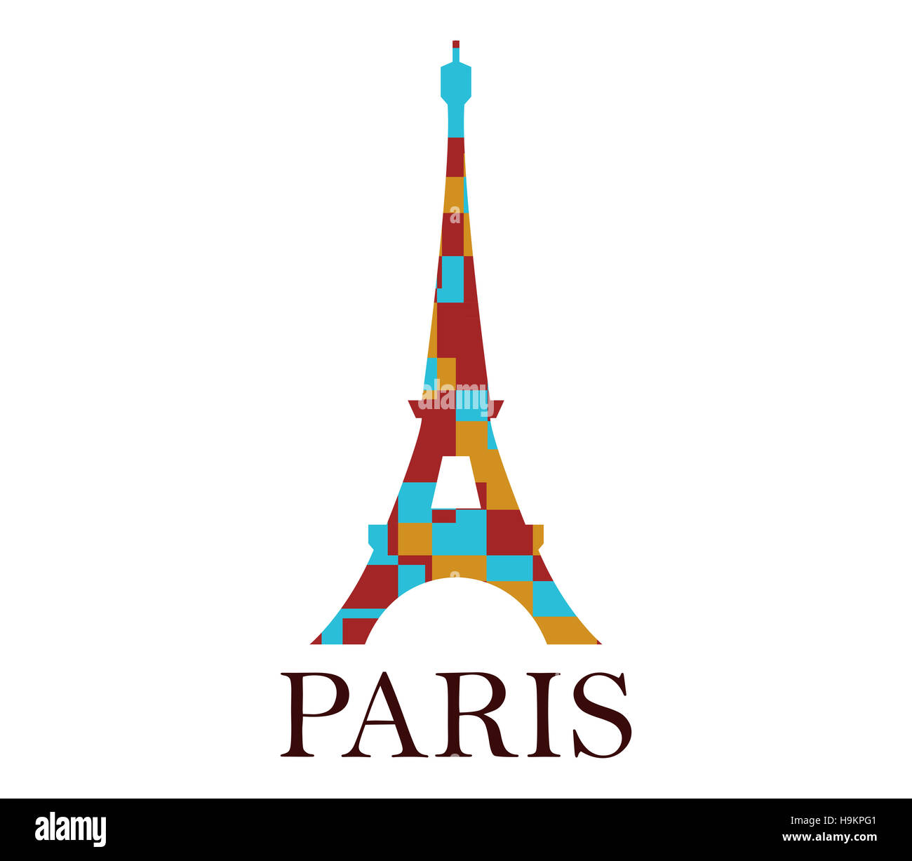 Eiffel Tower icon Stock Photo - Alamy