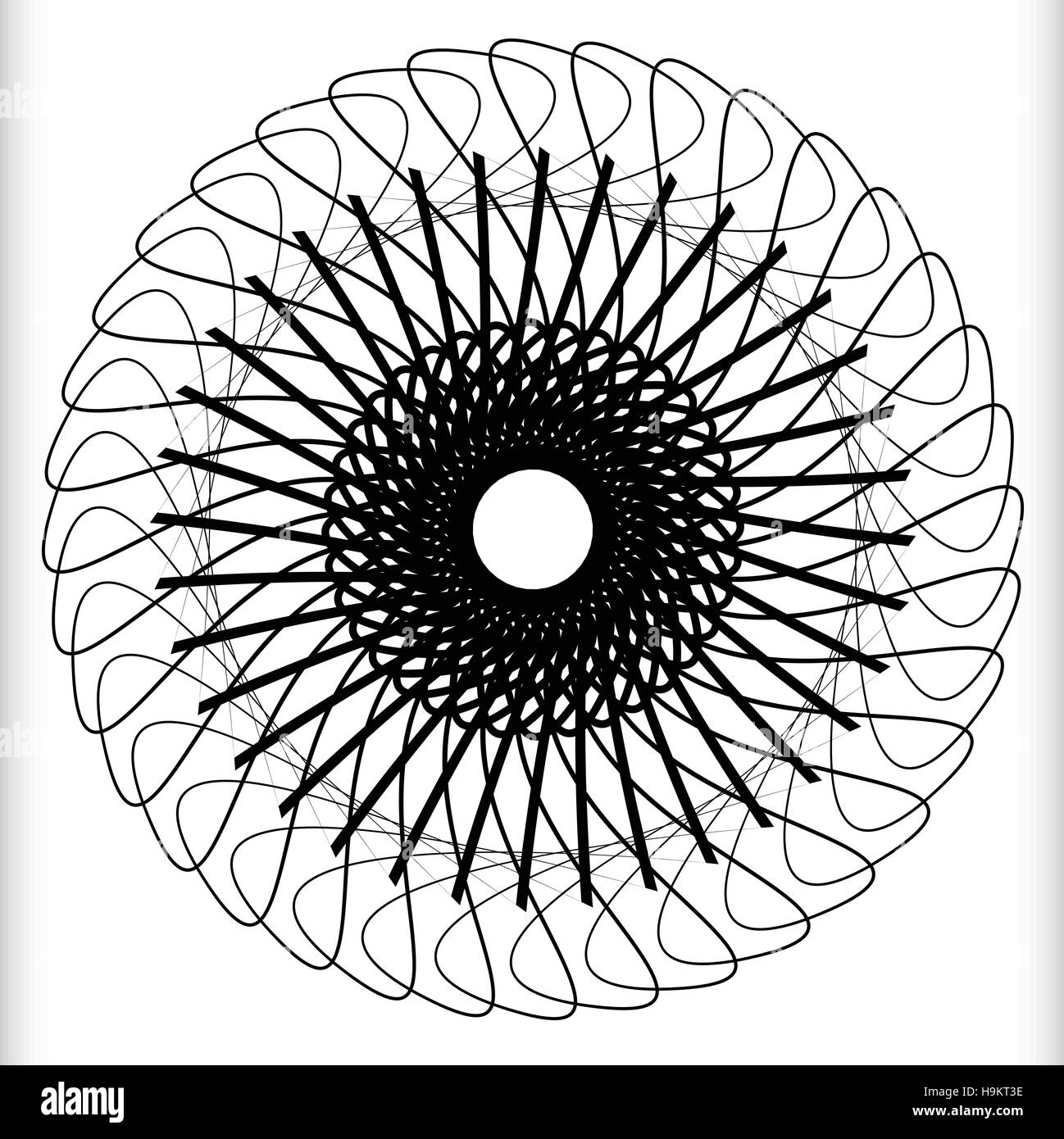 Geometric circular element - Rotating spiral, swirl shape Stock Vector ...