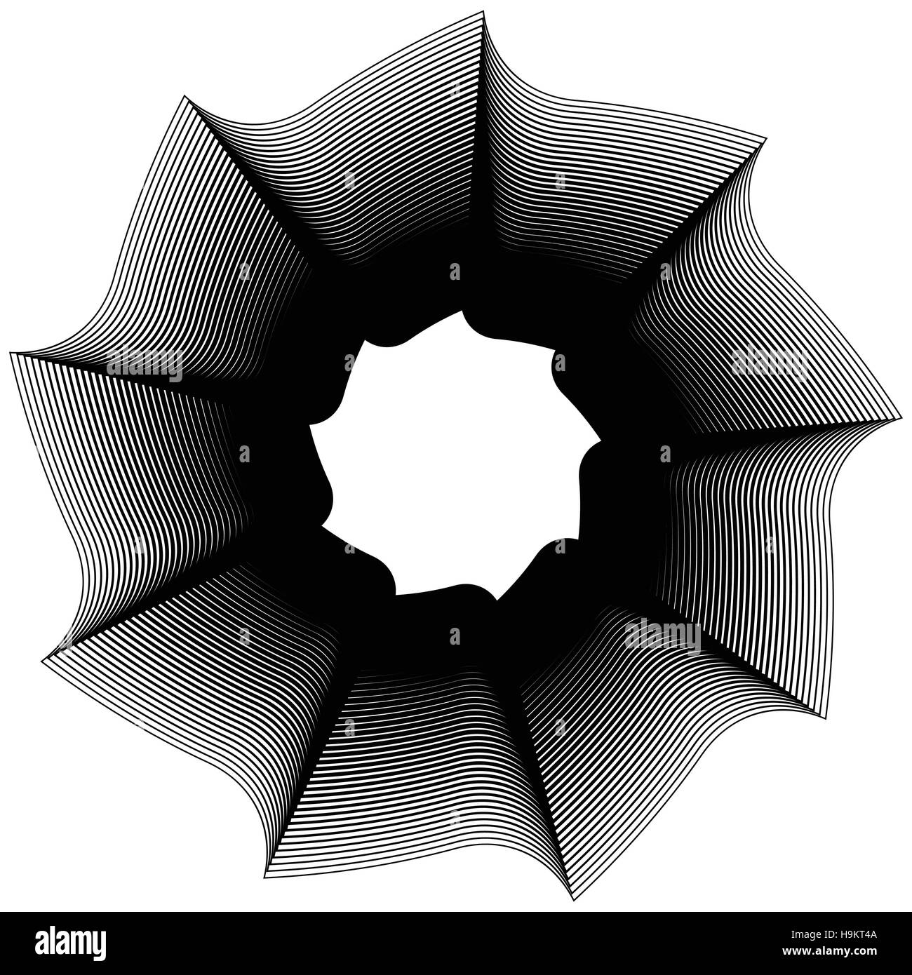 Geometric circular element - Rotating spiral, swirl shape Stock Vector ...