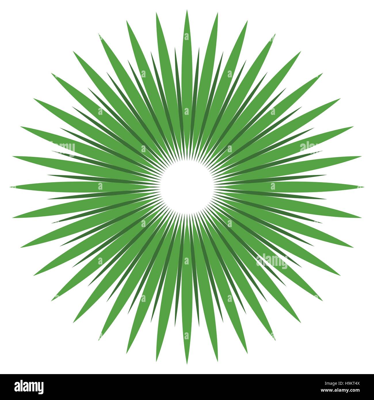 Abstract shape with circular lines for nature concepts. Radial lines ...