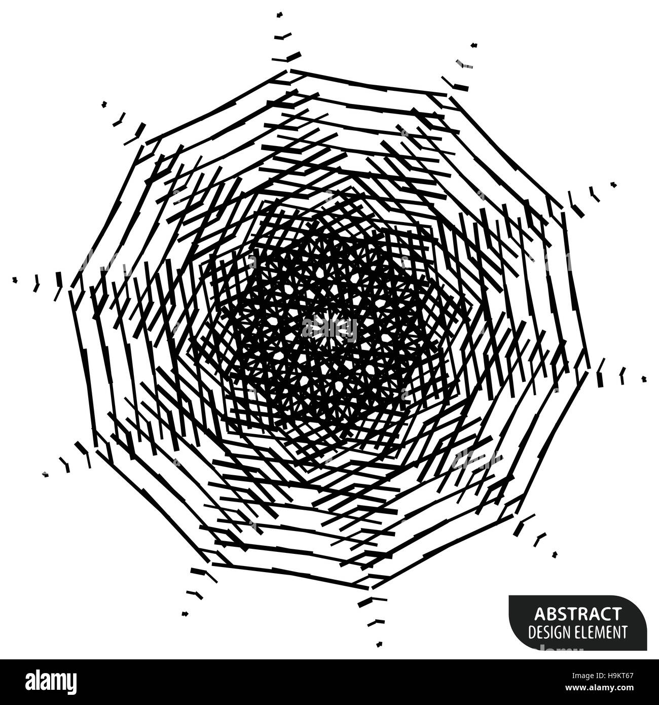 Radiating spikes Stock Vector Images - Alamy