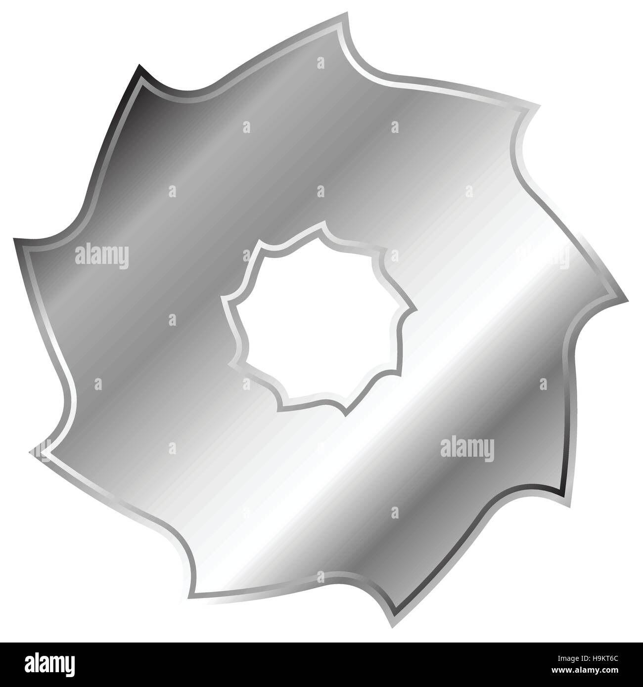 Circular saw blade. Abstract shape / symbol / icon Stock Vector Image ...