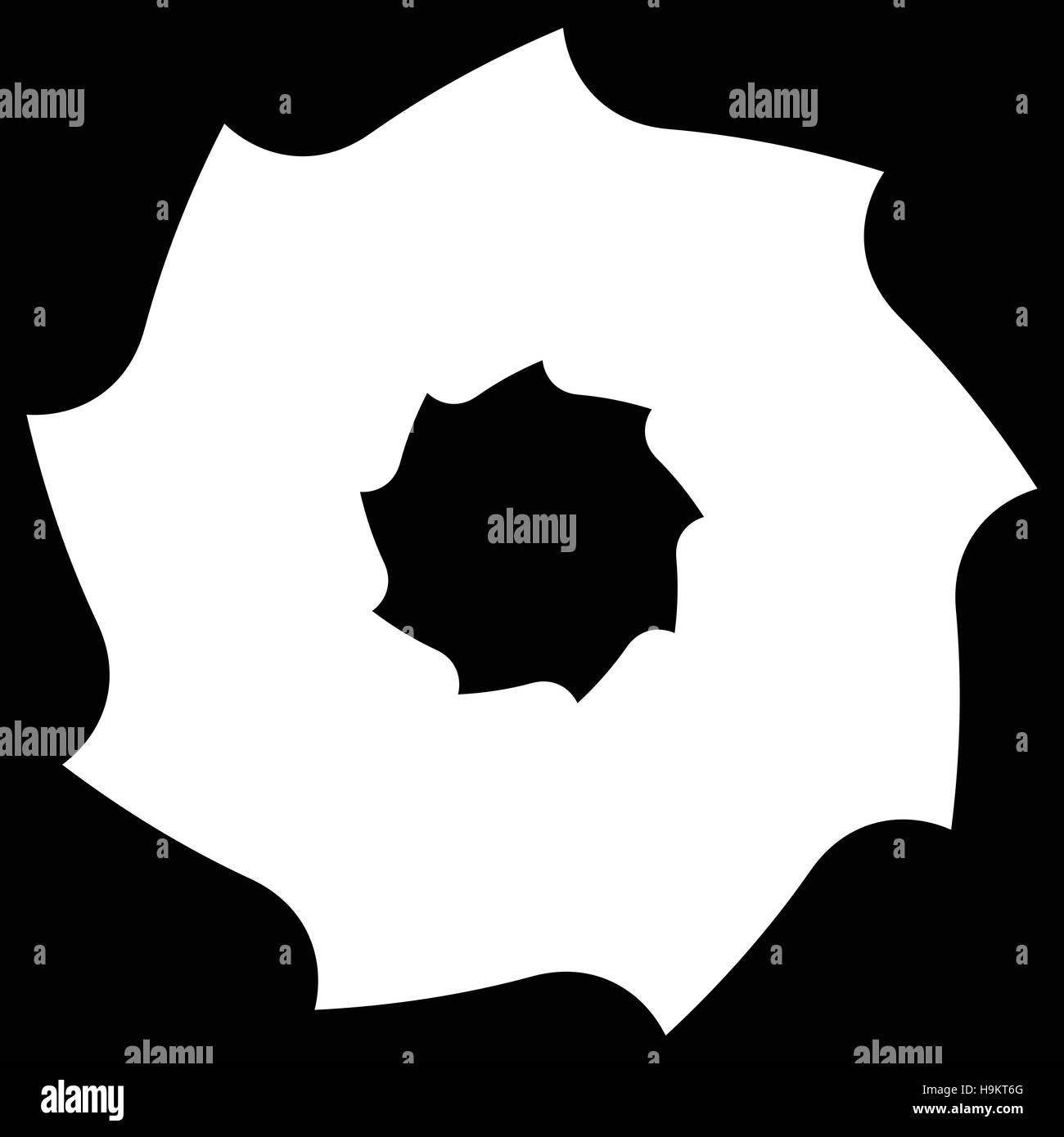 Circular saw blade. Abstract shape / symbol / icon Stock Vector Image ...