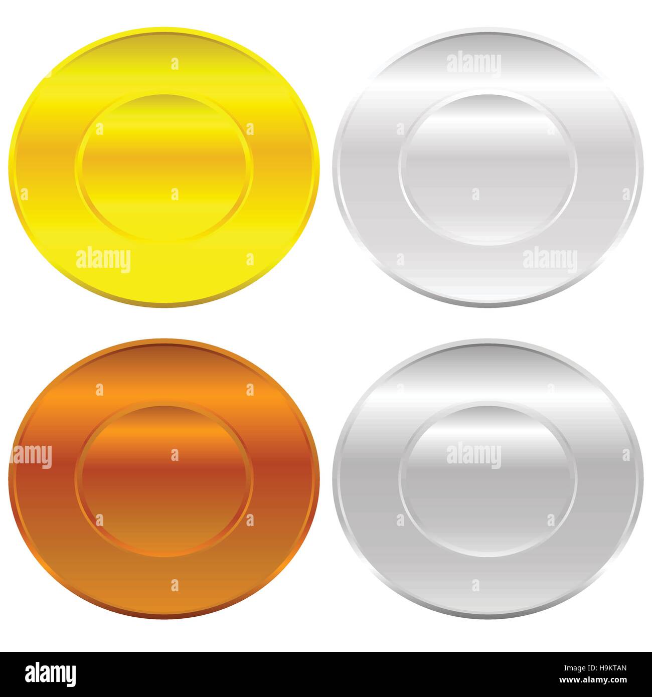 Gold, silver, bronze and platinum badges / butotns Stock Vector Image ...