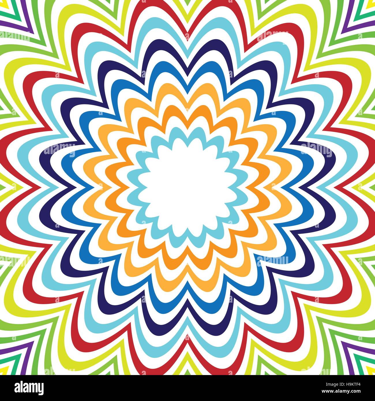 Concentric lines with distortion. Radial lines, radiating pattern with ...