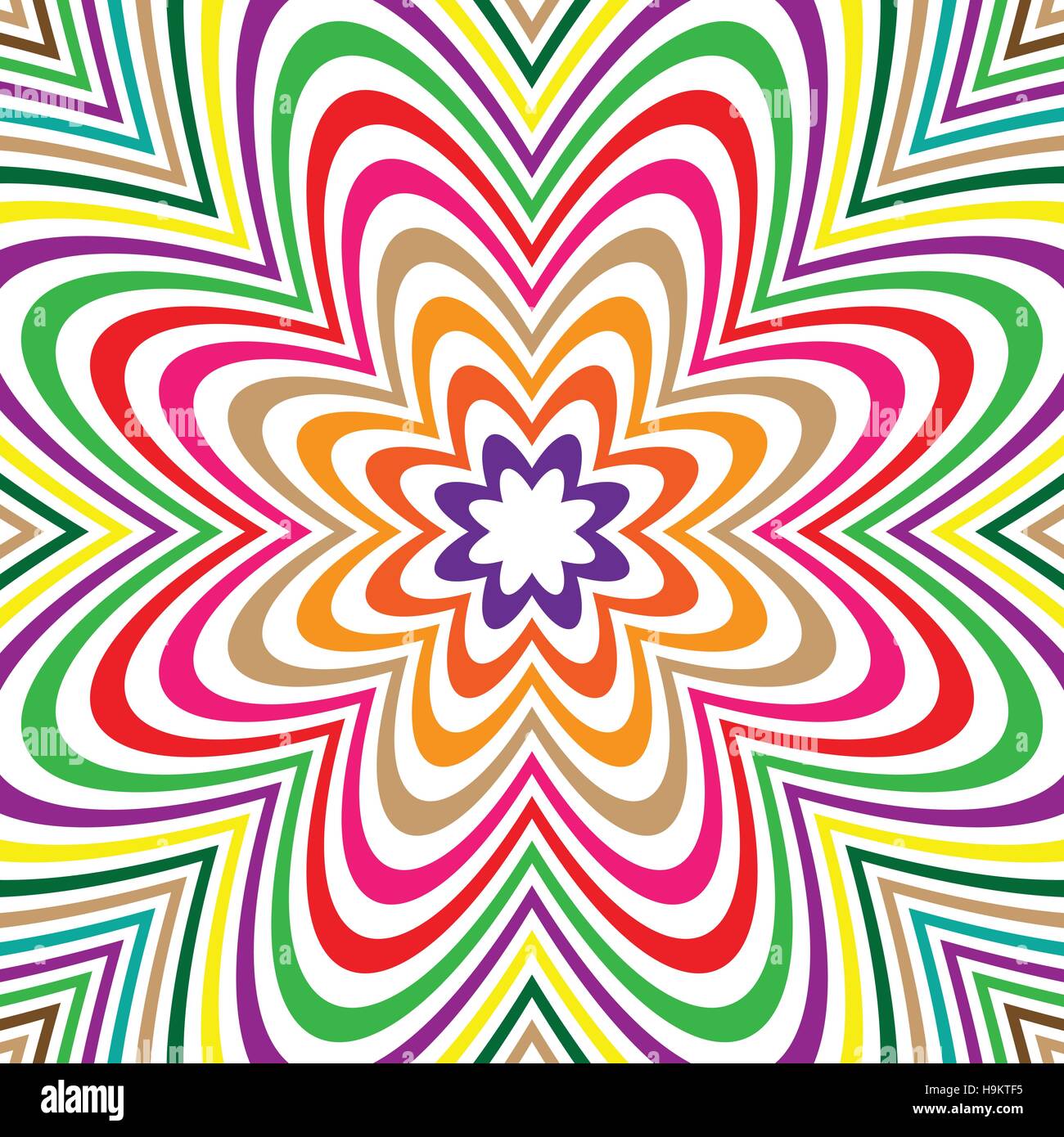 Concentric lines with distortion. Radial lines, radiating pattern with ...