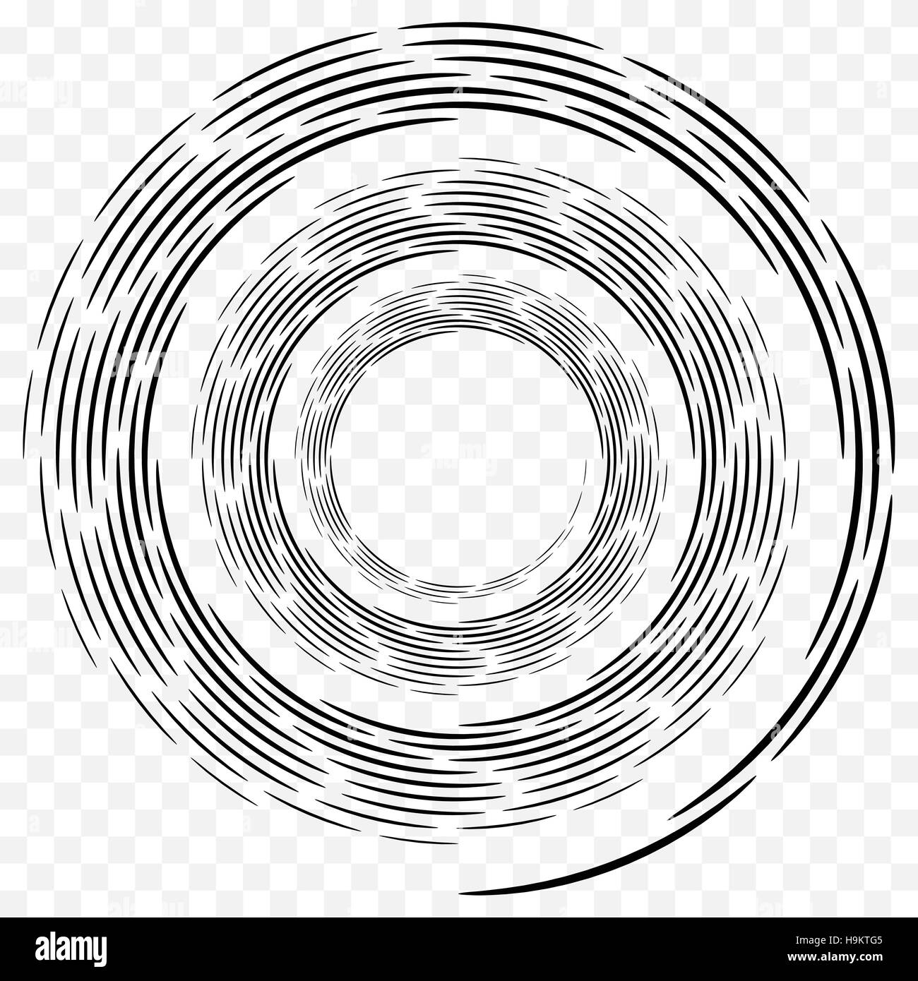 Abstract circular element, radial lines shape. Geometric element Stock ...