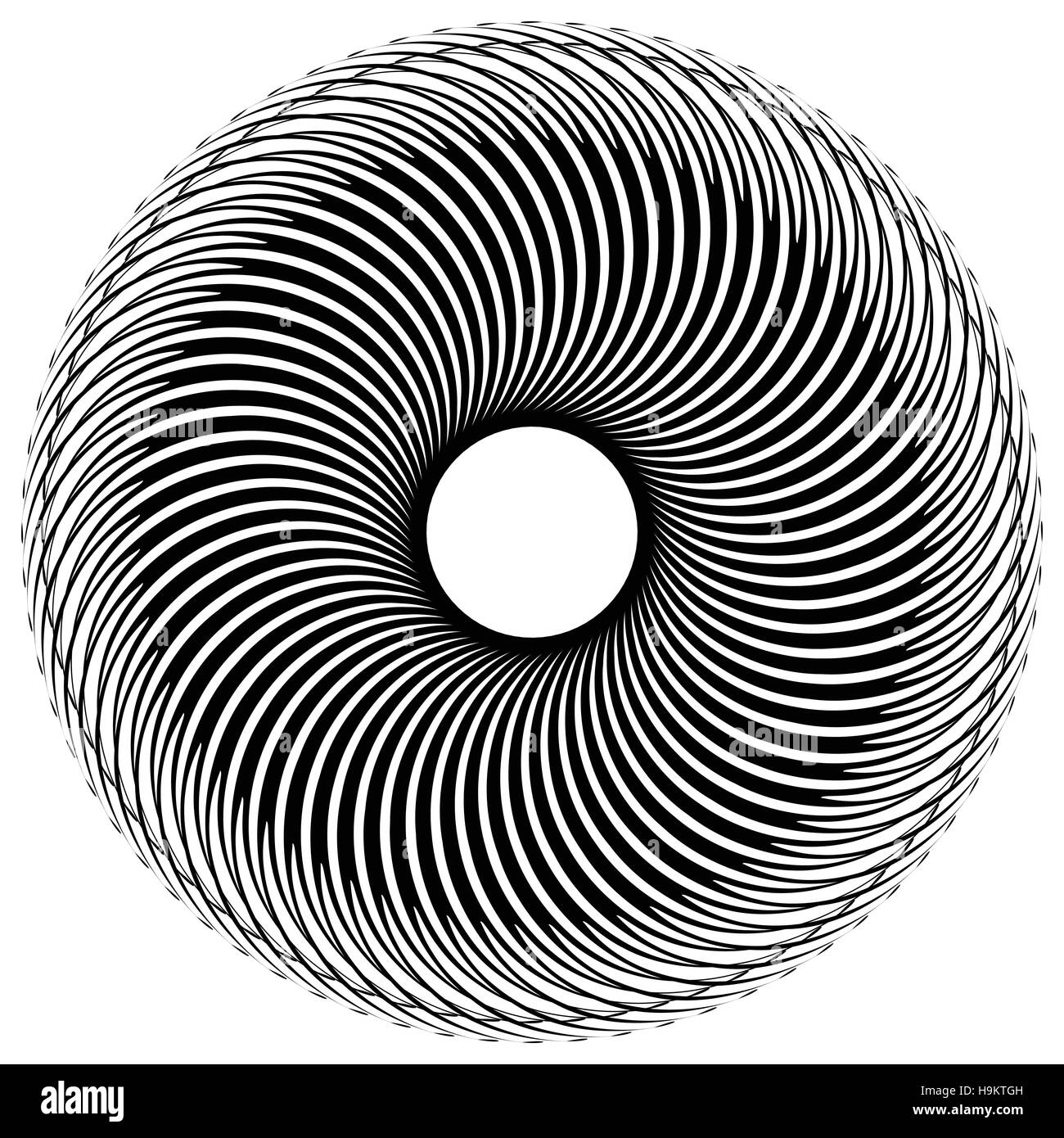 Abstract circular element, radial lines shape. Geometric element Stock ...