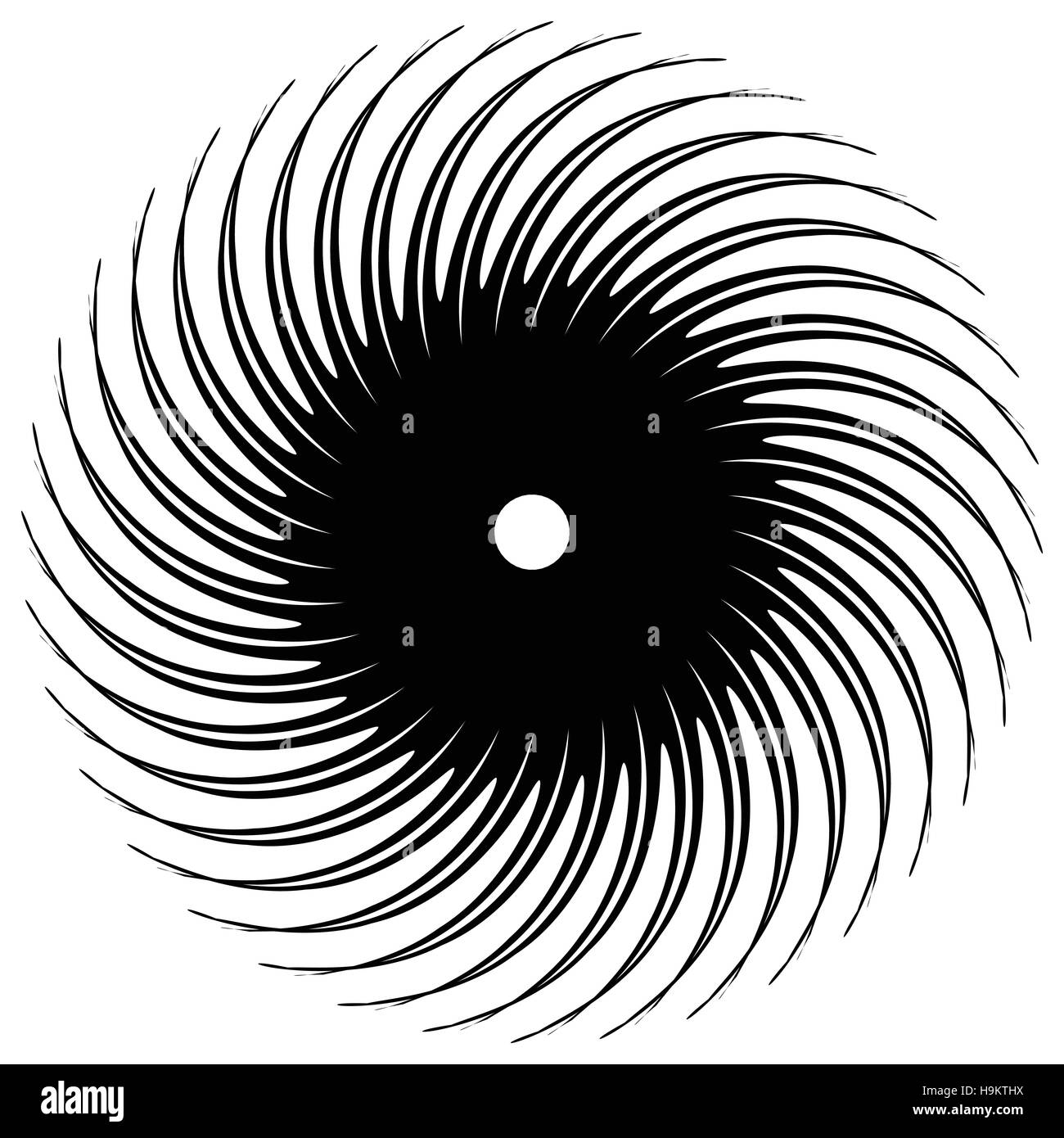 Abstract circular element, radial lines shape. Geometric element Stock ...