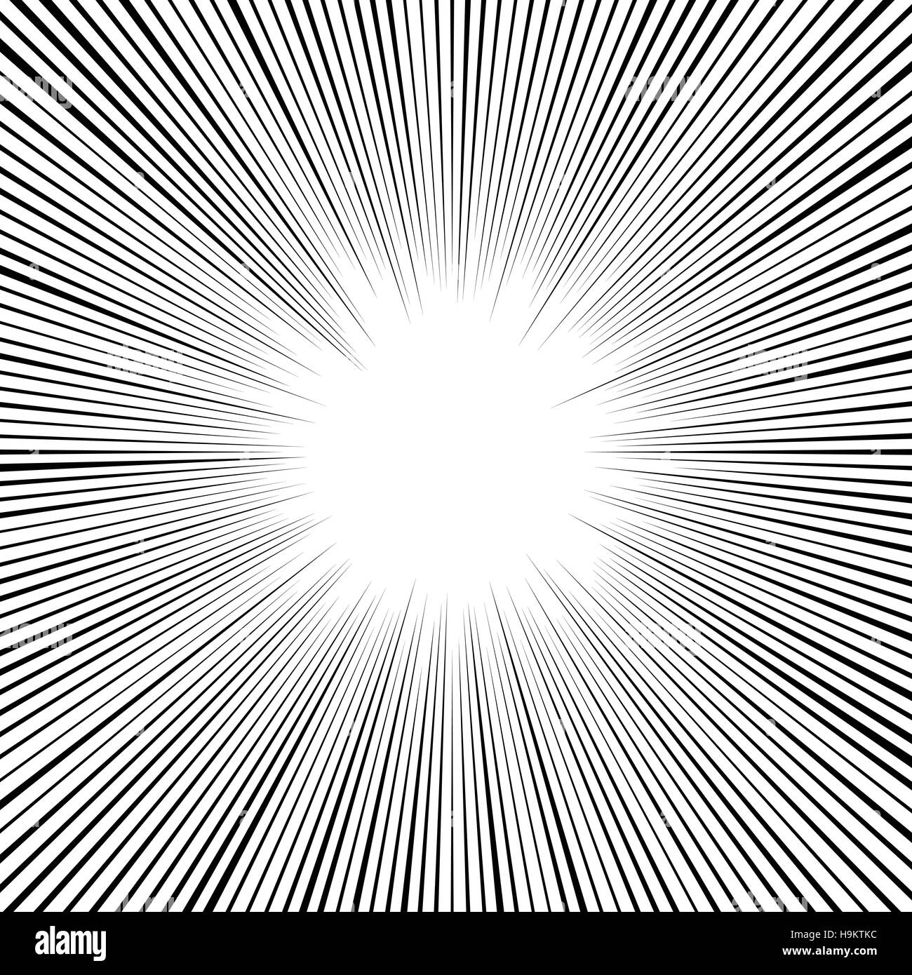 Abstract circular element, radial lines shape. Geometric element Stock ...