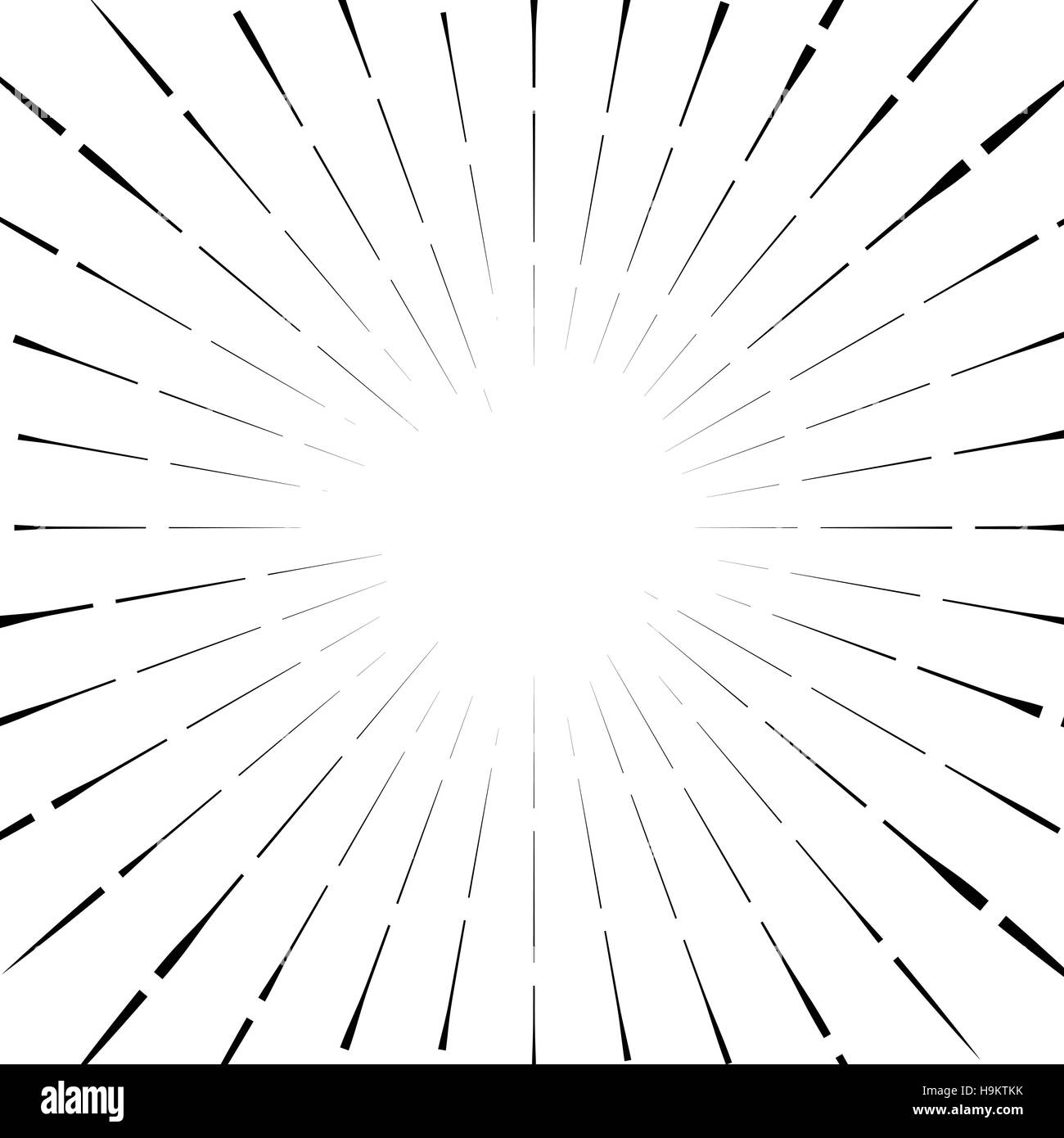 Abstract circular element, radial lines shape. Geometric element Stock ...