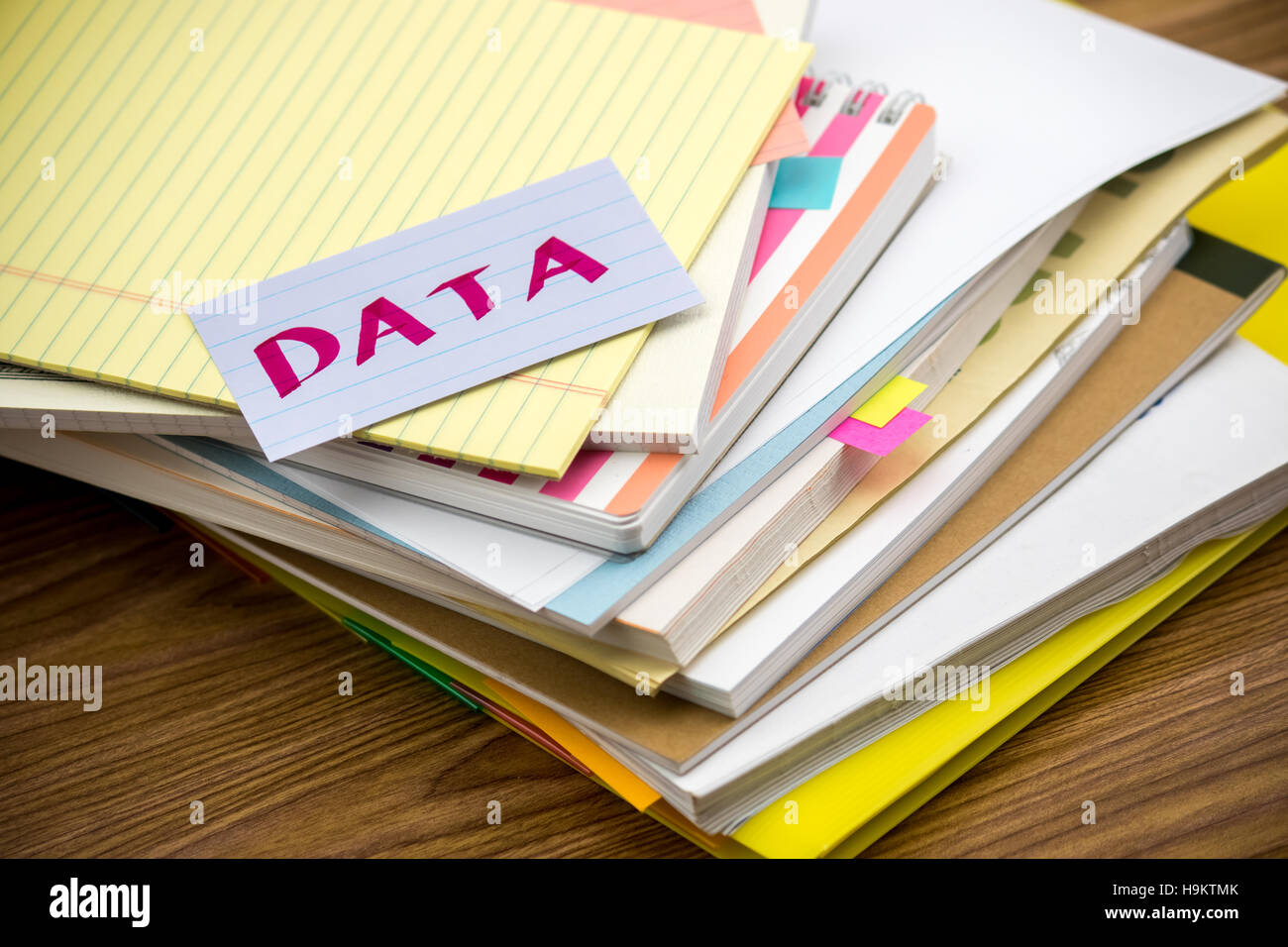 Data; The Pile of Business Documents on the Desk Stock Photo - Alamy