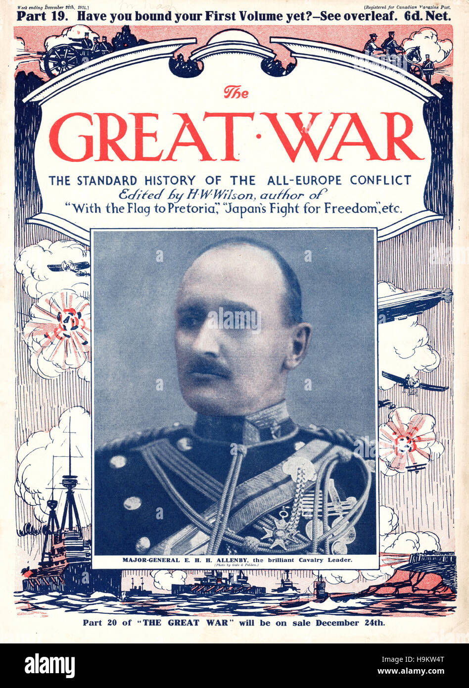 1914 The Great War front page General Edmund Allenby Stock Photo - Alamy