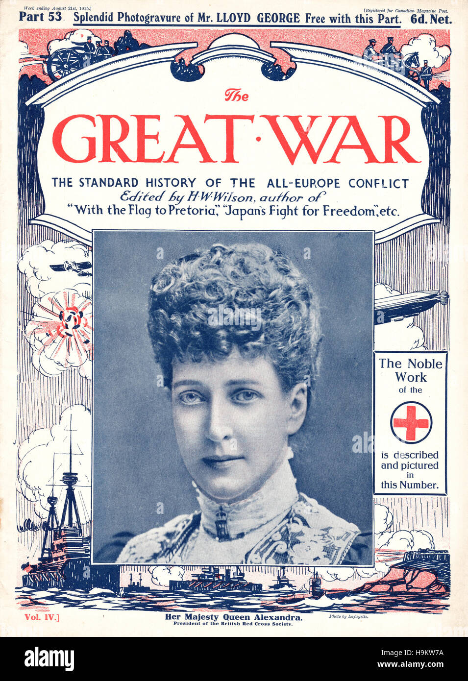 1915 The Great War front page Queen Alexandra Stock Photo - Alamy