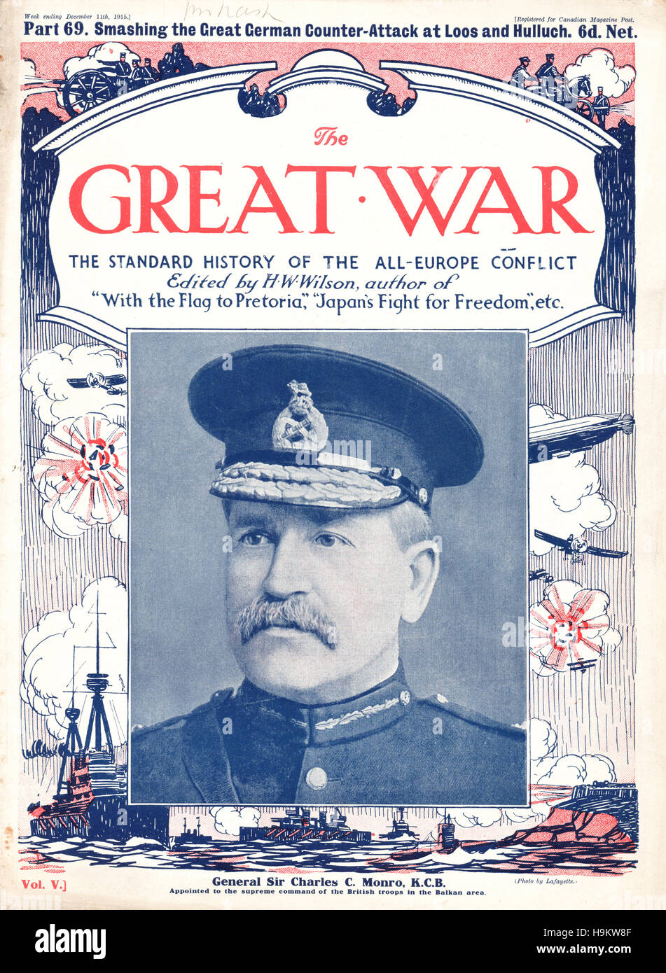 1915 The Great War front page General Sir Charles Munro Stock Photo - Alamy