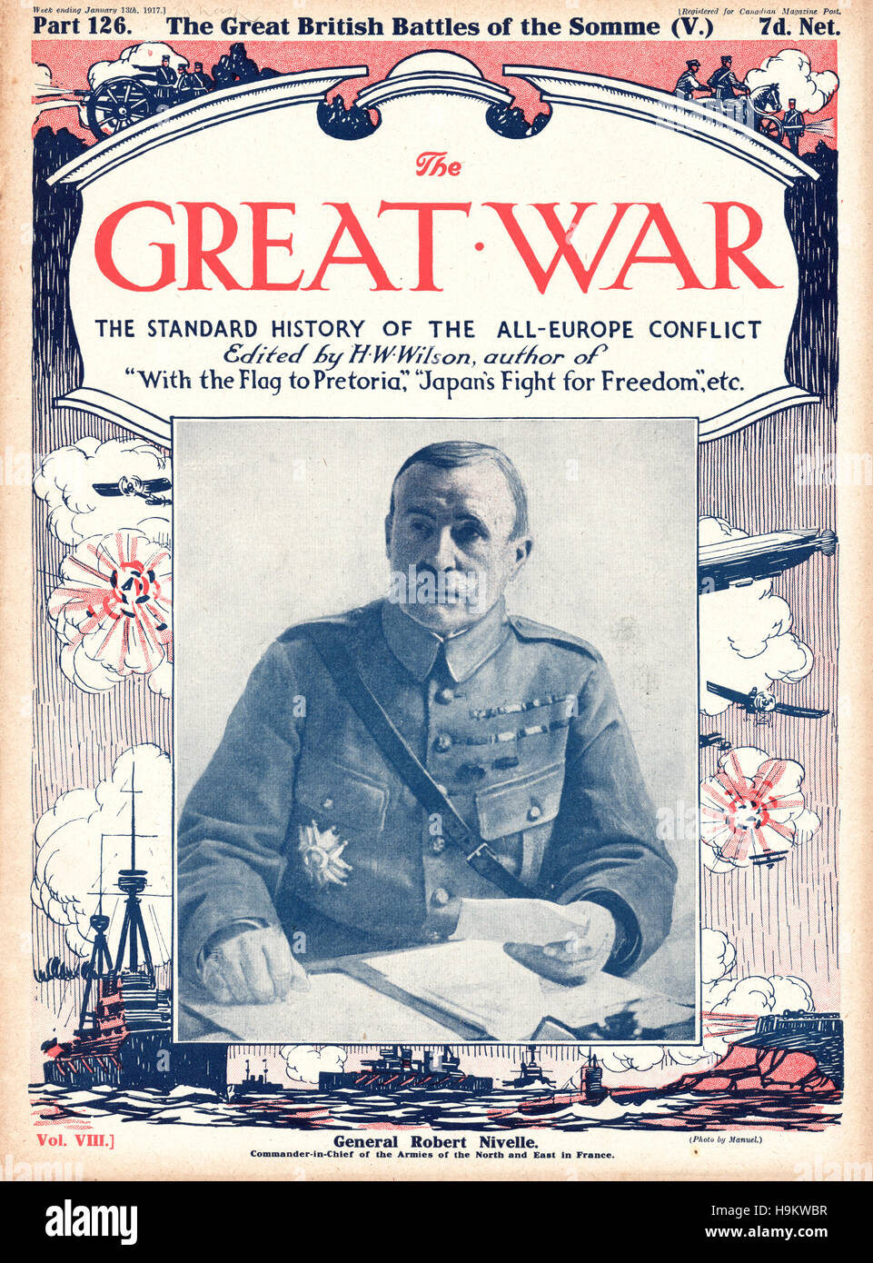 1917 The Great War front page General General Robert Nivelle Stock ...