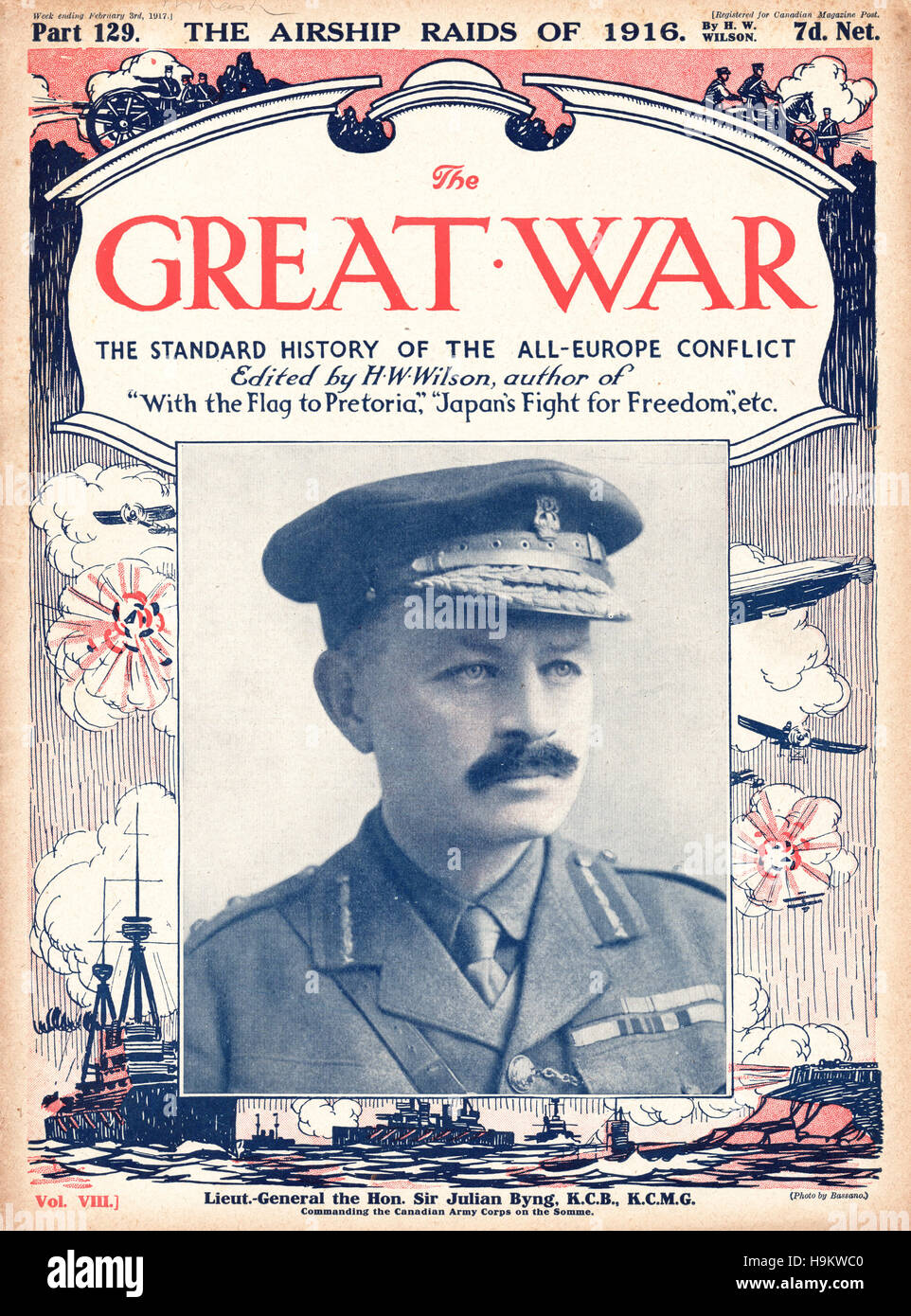 1917 The Great War front page Lt. General Sir Julian Byng Stock Photo ...