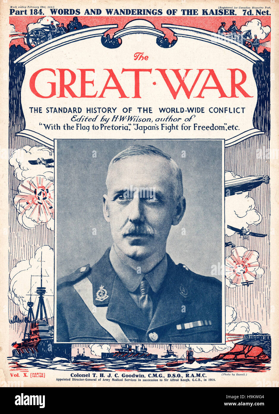 1918 The Great War front page Colonel T. Goodwin Stock Photo - Alamy