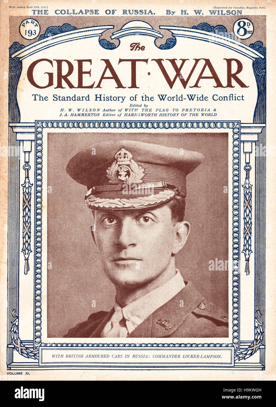 1918 The Great War front page Oliver Locker-Lampson Stock Photo - Alamy