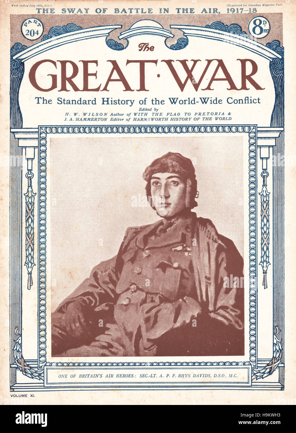 1918 The Great War front page Arthur Rhys-Davids Stock Photo - Alamy