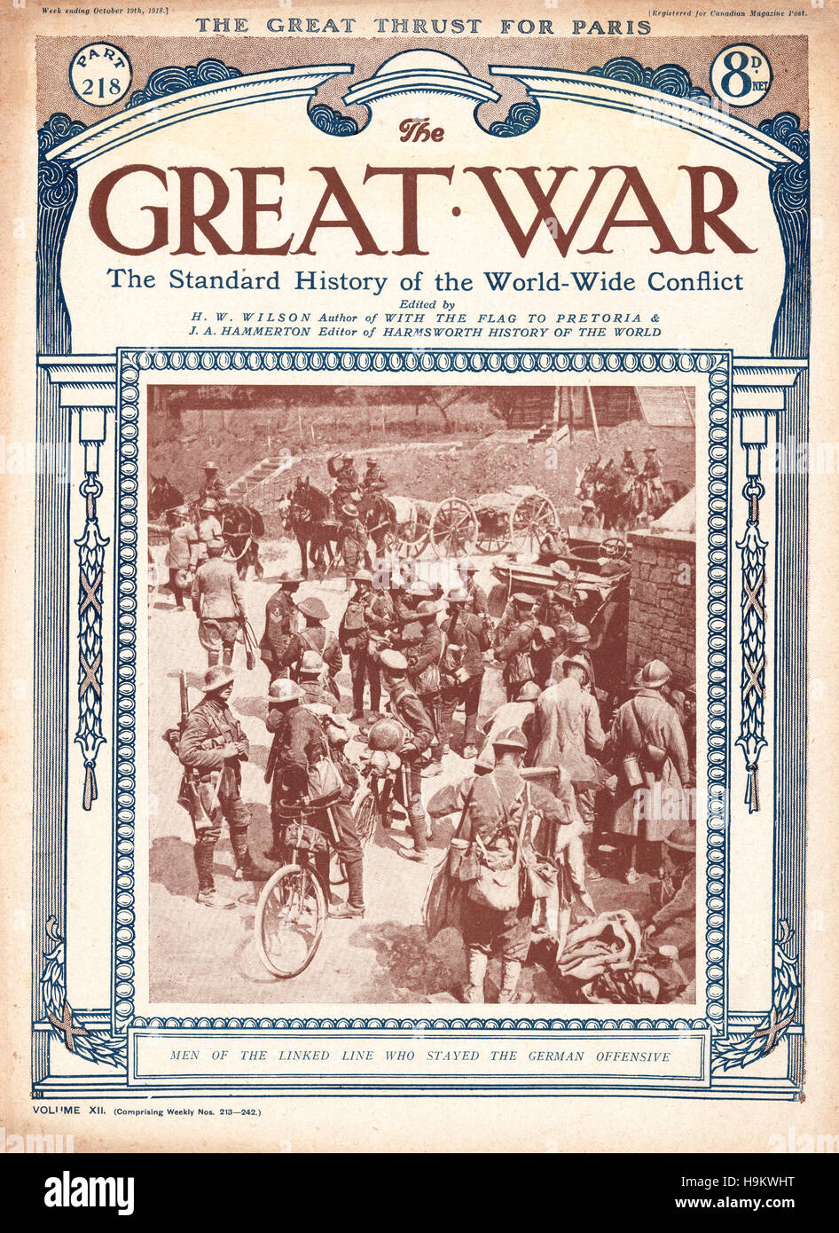 1918 great war front page hi-res stock photography and images - Alamy