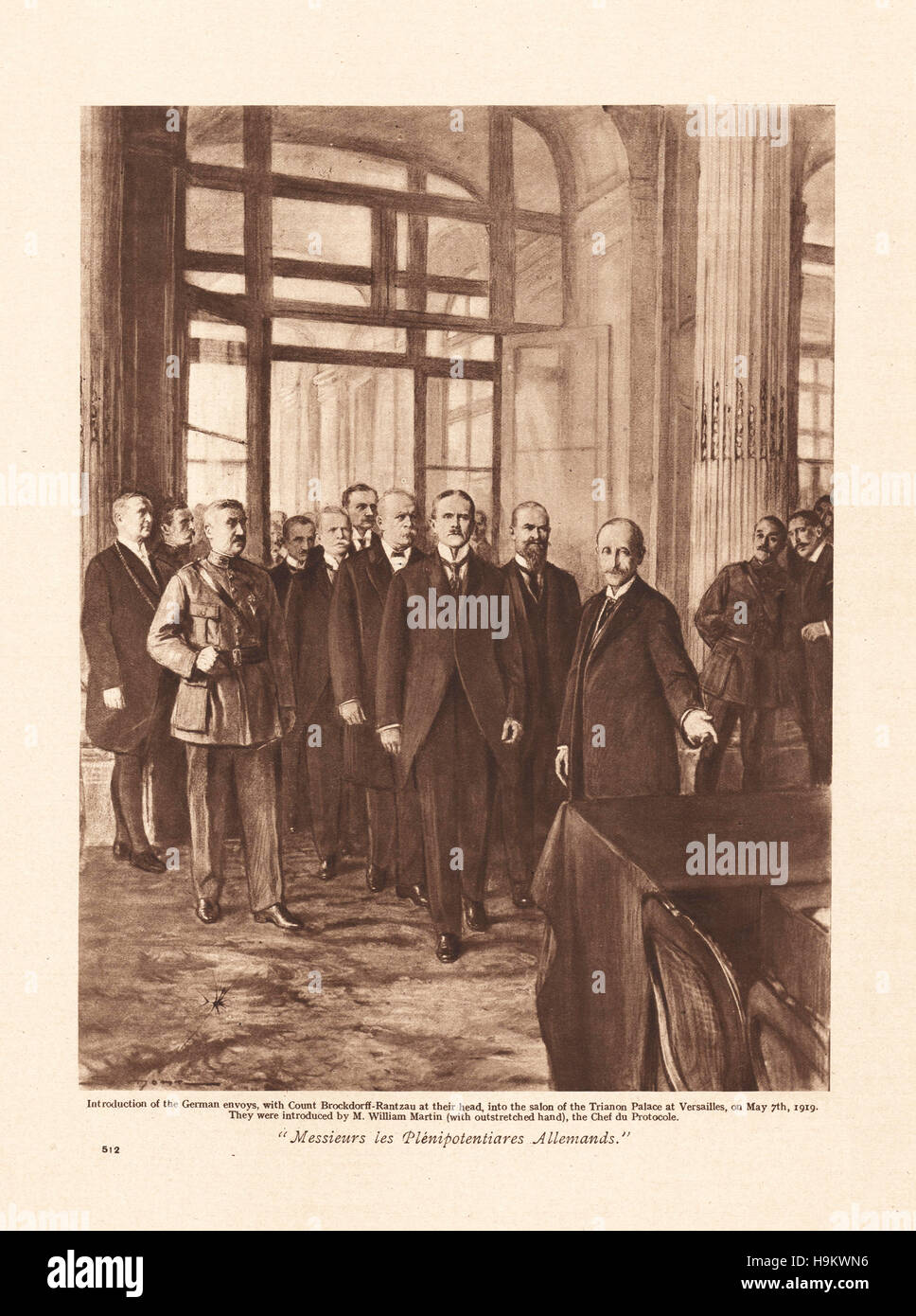 1919 The Great War front page Treaty of Versailles Stock Photo - Alamy