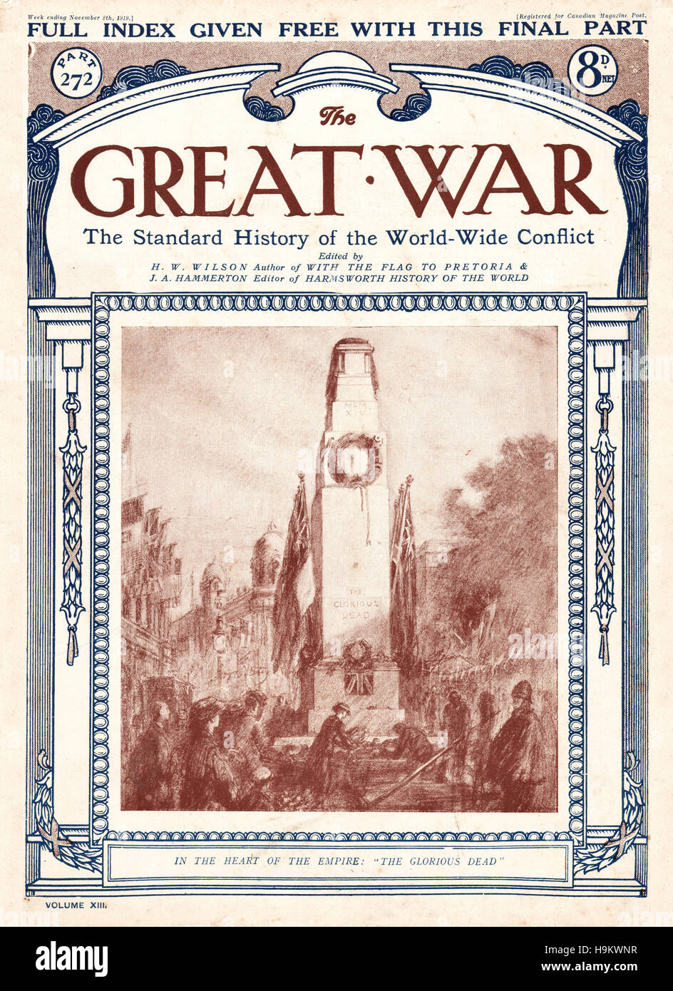 1919 The Great War front page The Cenotaph in London's Whitehall Stock ...