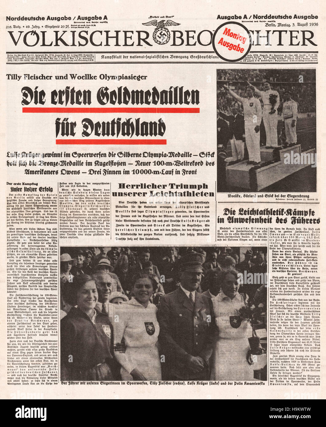 Hitler berlin olympic games olympics hi-res stock photography and ...