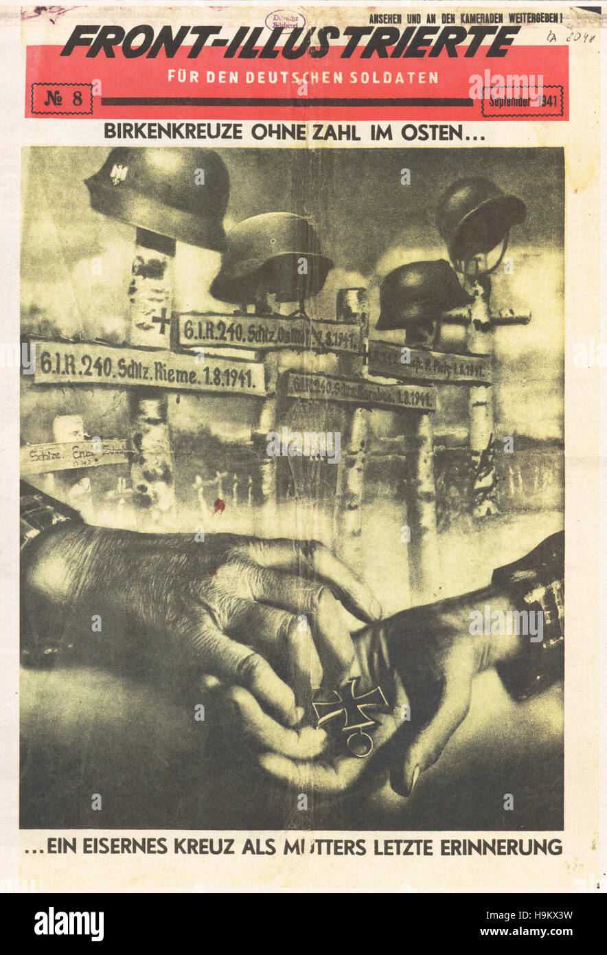 1941 Front-Illustrierte front page (Germany) Battle of Russia Stock ...