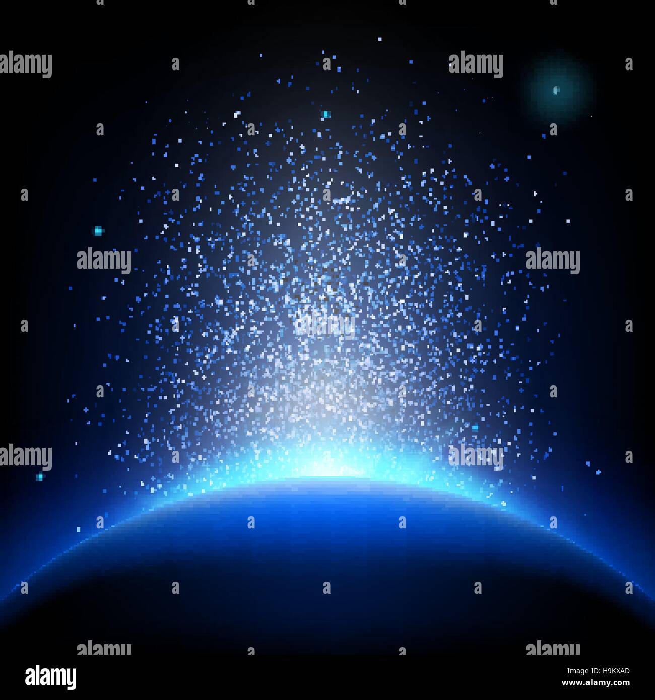 Sun rays planet in Stock Vector Images - Alamy