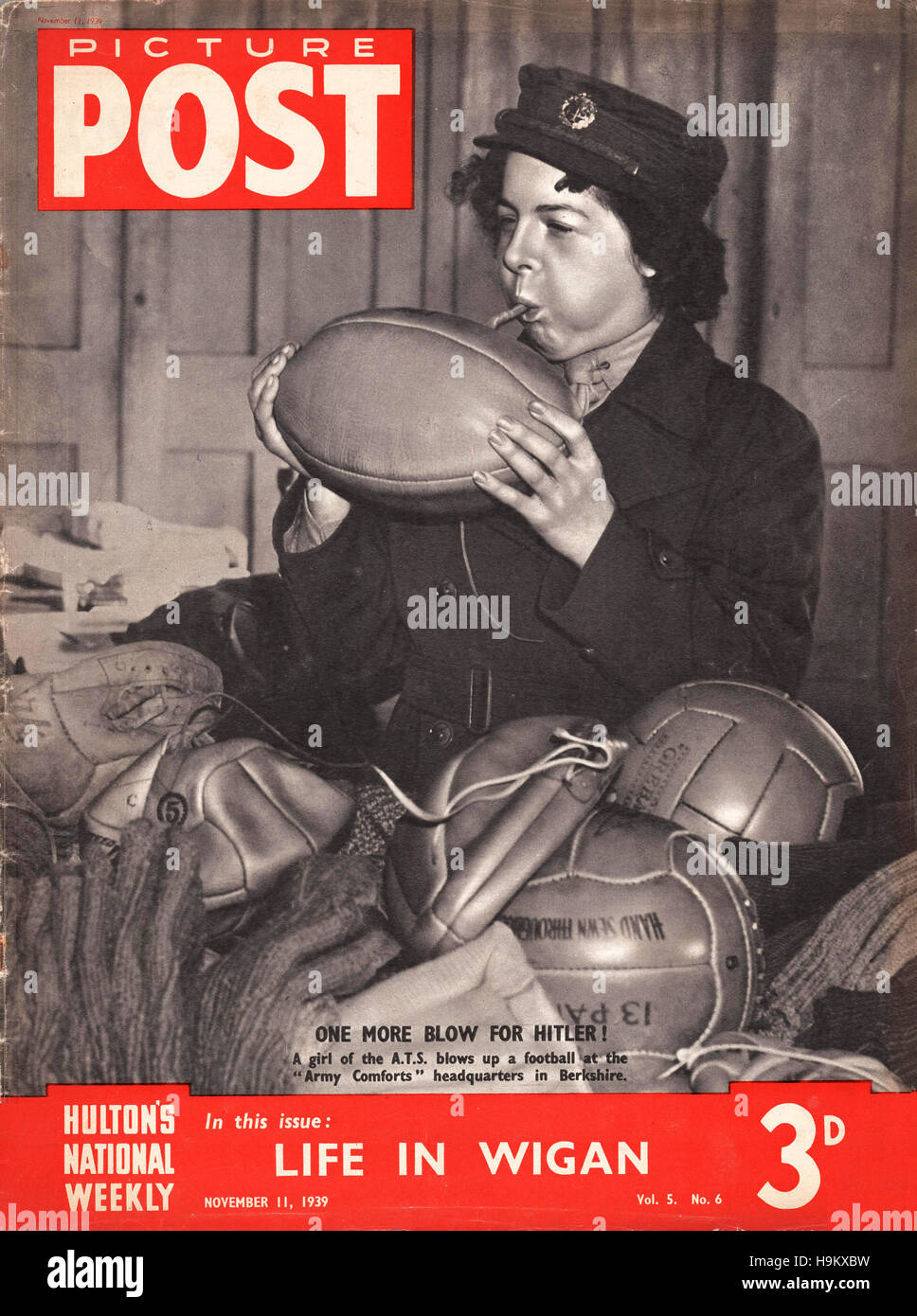 1939 Picture Post Auxiliary Territorial Service girl Stock Photo - Alamy