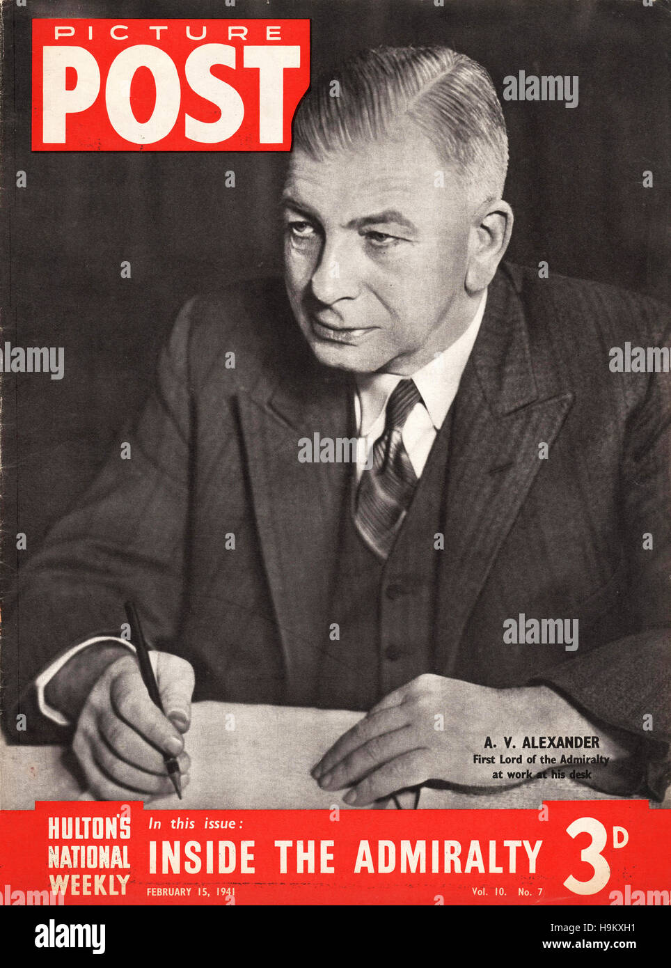 1941 Picture Post Albert Victor Alexander, 1st Earl Alexander of ...