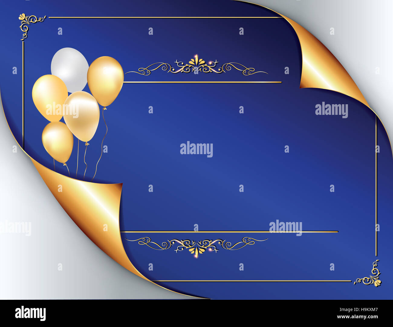 Wrapping paper design for your postcard, with balloons. Print colors ...