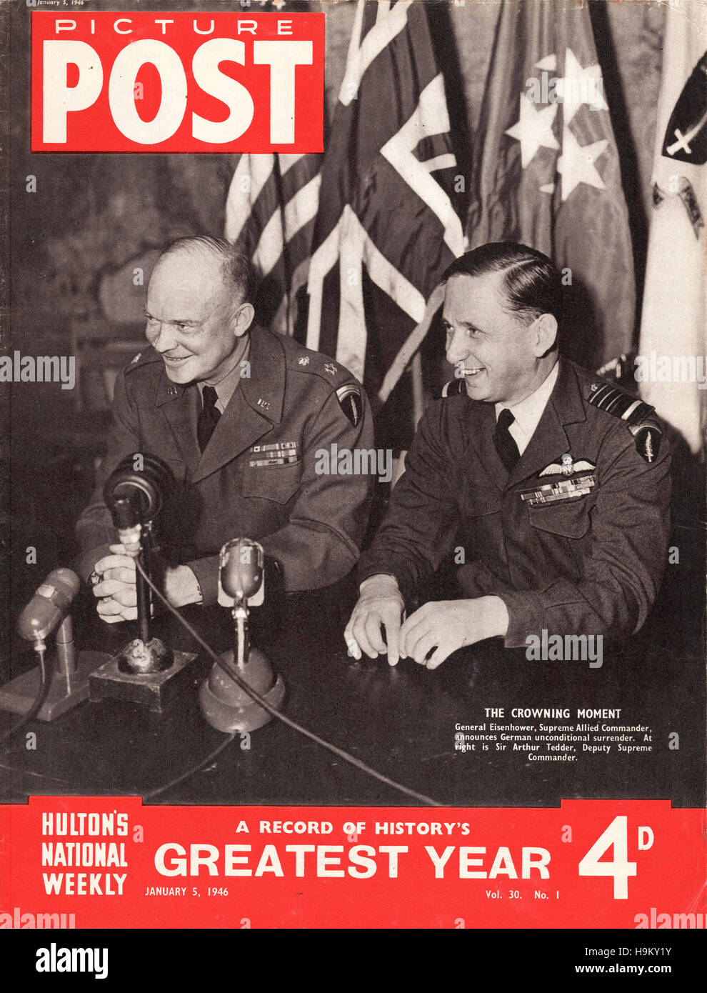 1946 Picture Post General Dwight D. Eisenhower and Supreme Allied ...