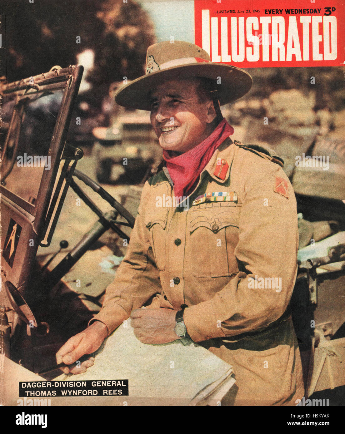 1945 Illustrated General Thomas Wynford Rees Stock Photo - Alamy