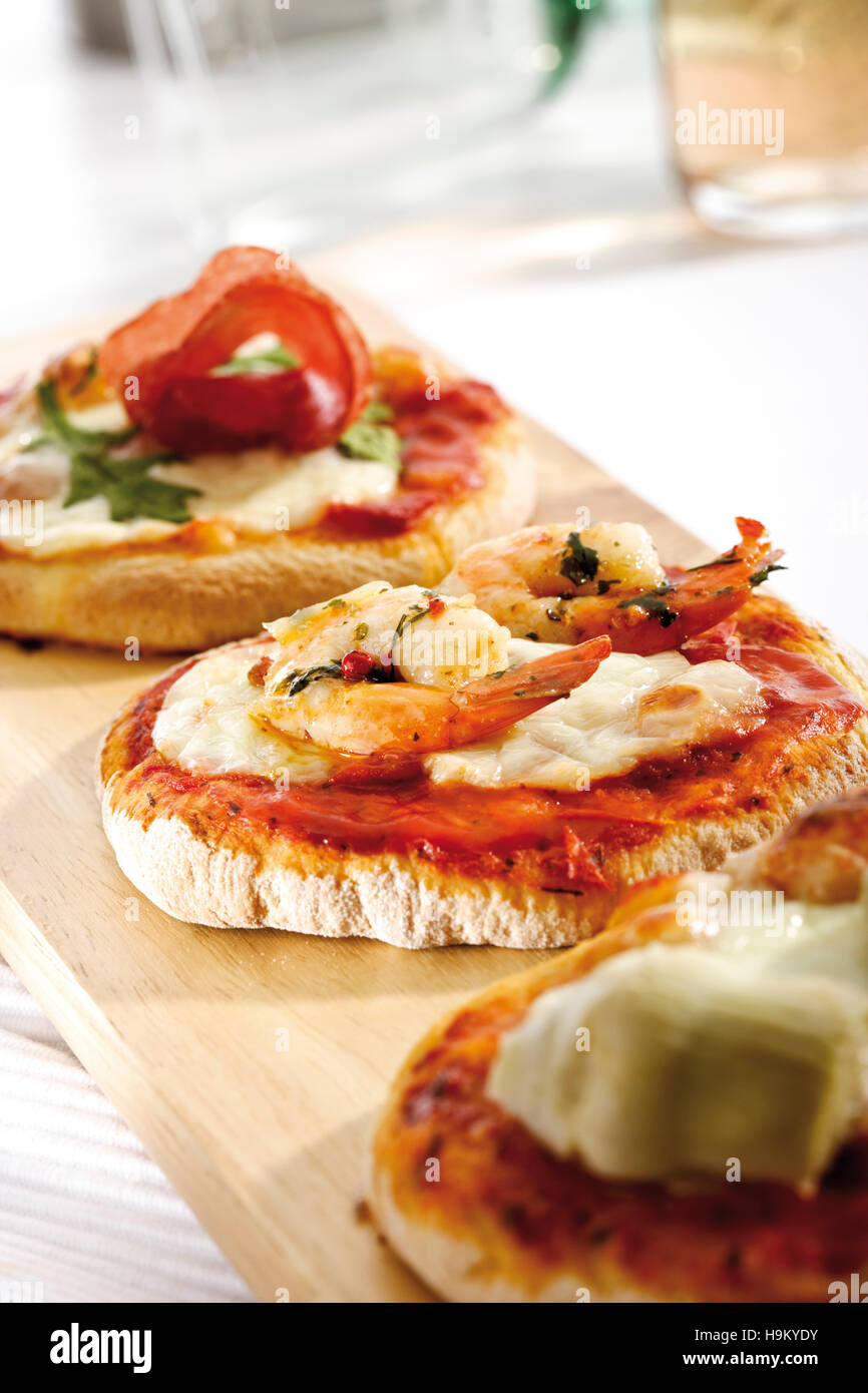 Small pizzas hi-res stock photography and images - Alamy