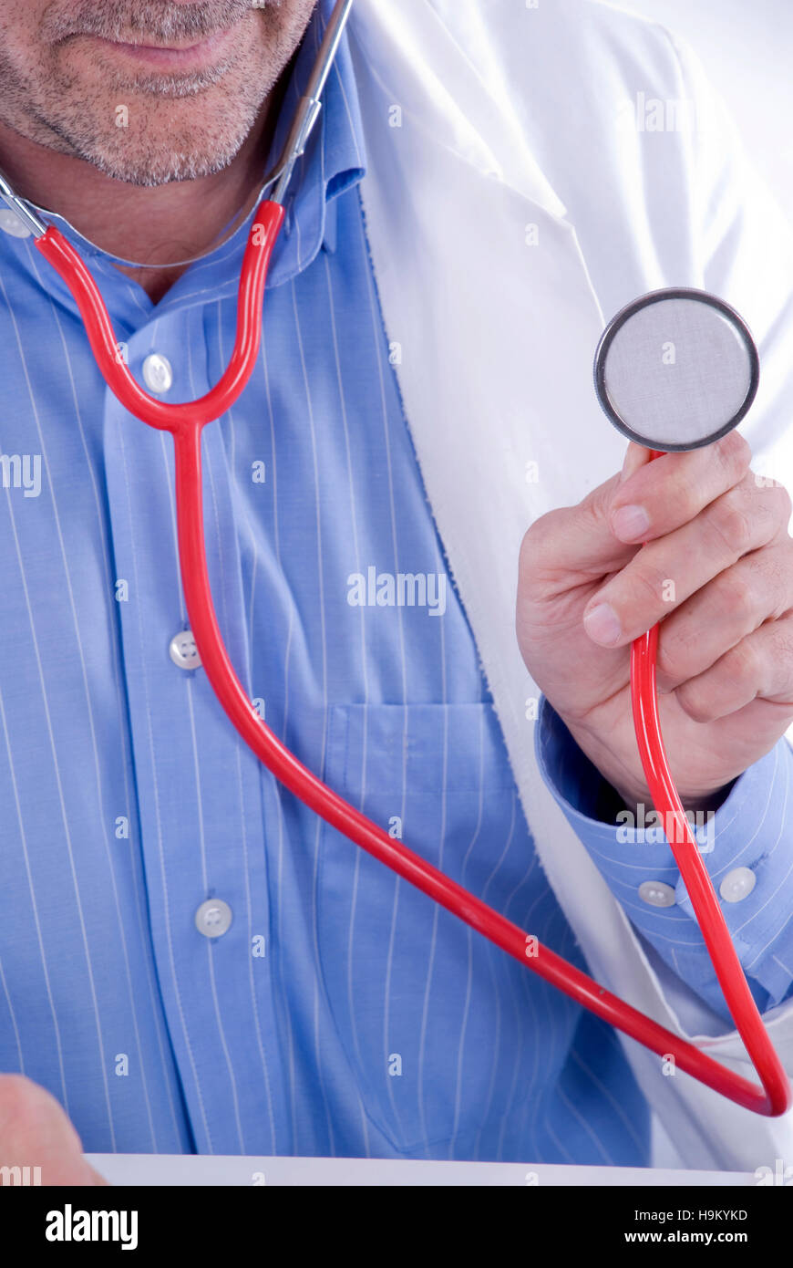 Doctor with a stethoscope Stock Photo - Alamy