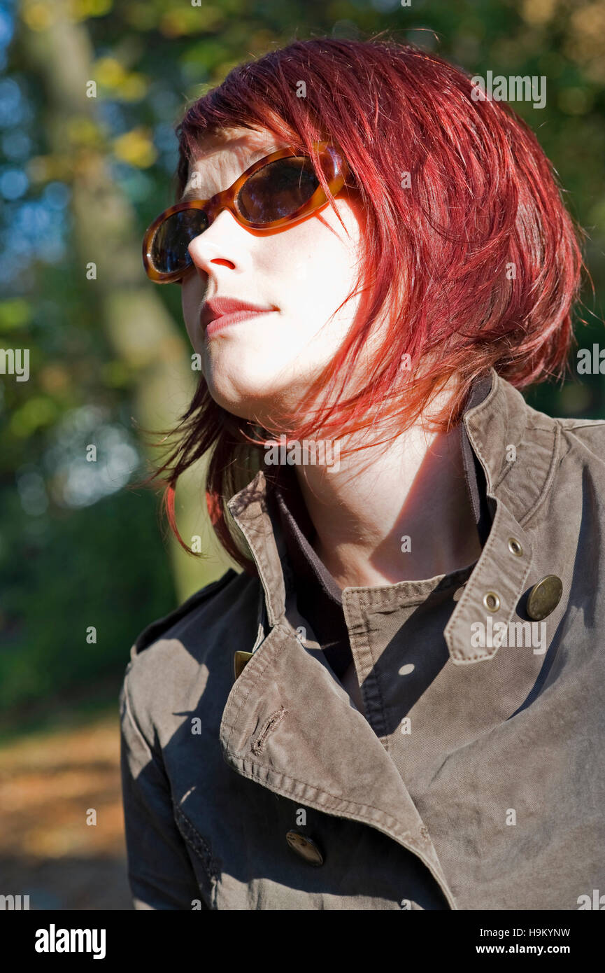 Red sun shades hi-res stock photography and images - Alamy