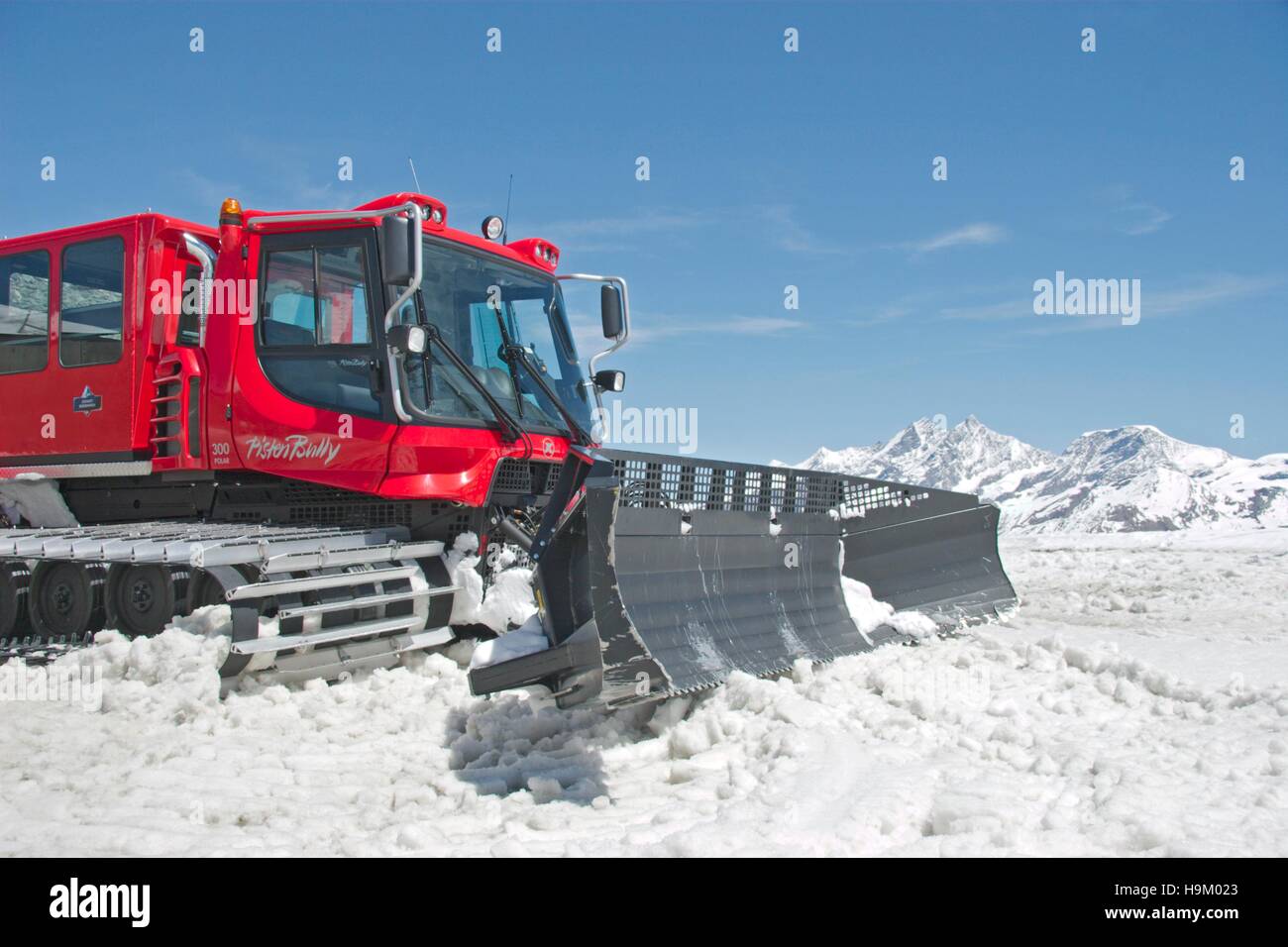 Snow plough with chains hi-res stock photography and images - Alamy