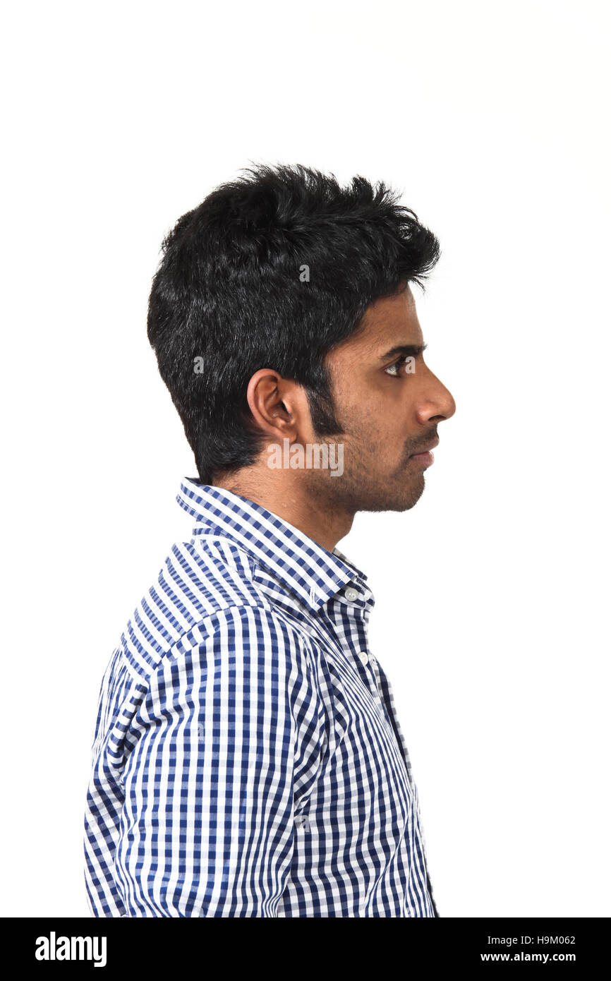 portrait of young man on white background Stock Photo - Alamy