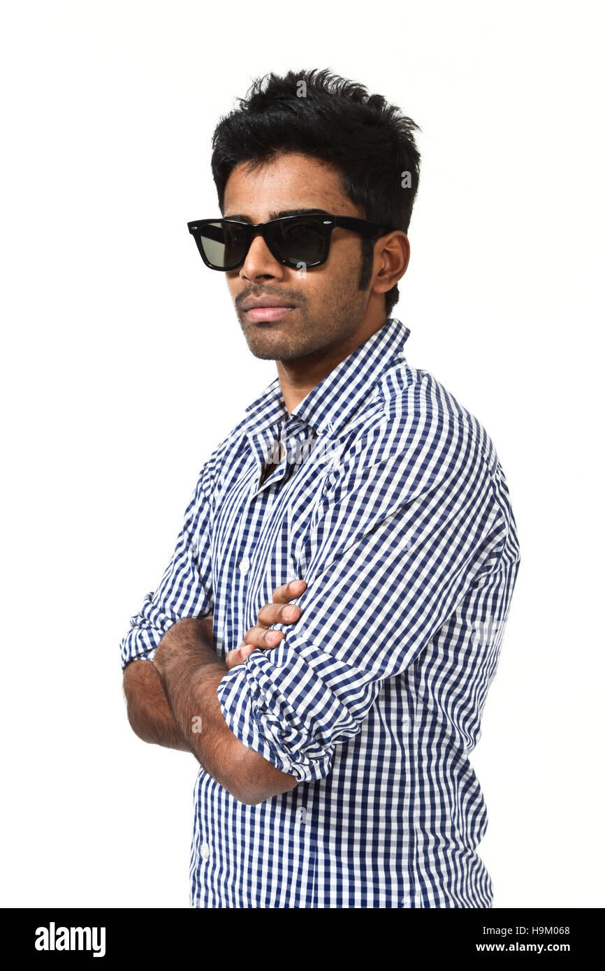 portrait of young man on white background Stock Photo - Alamy