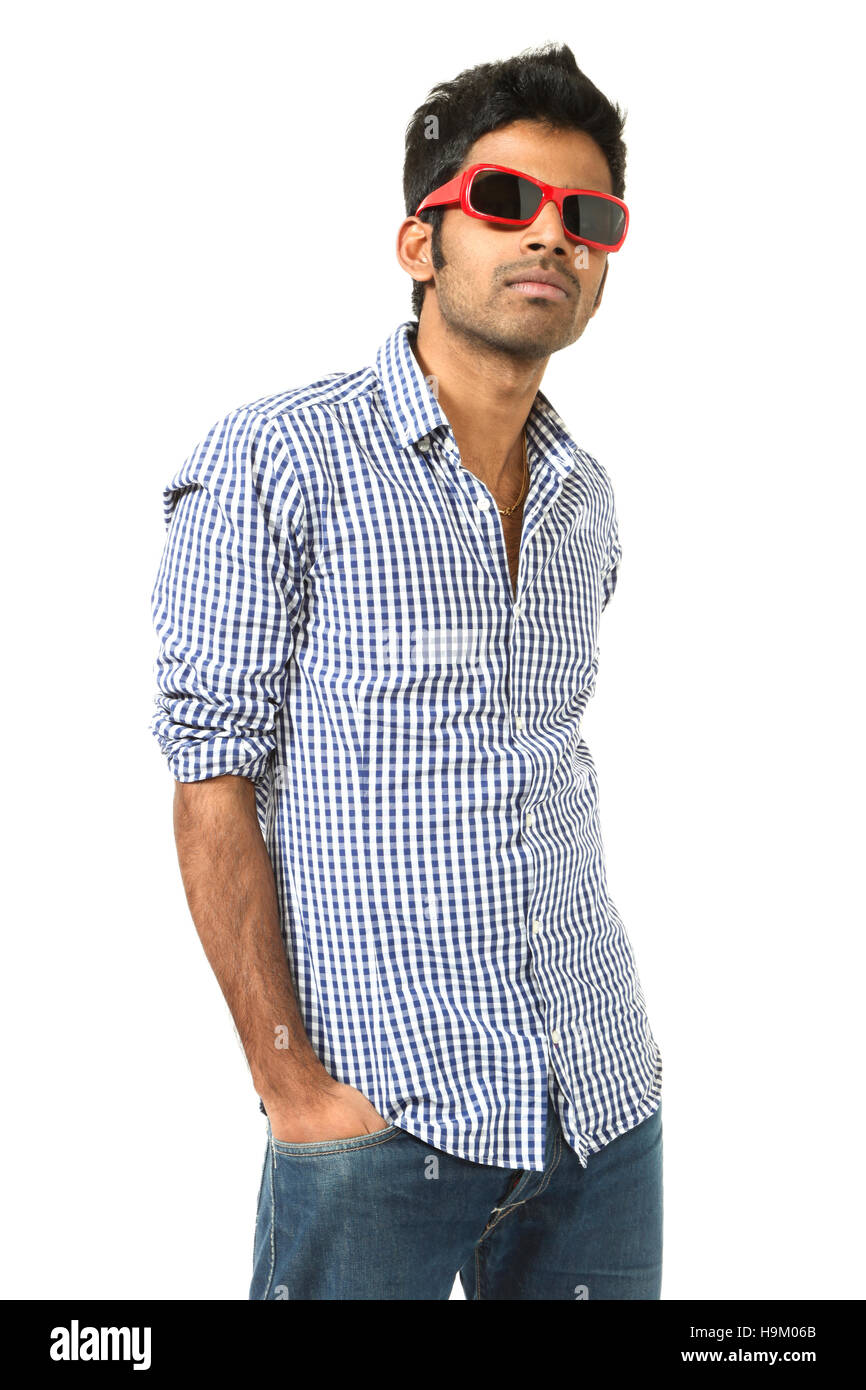 portrait of young man on white background Stock Photo - Alamy