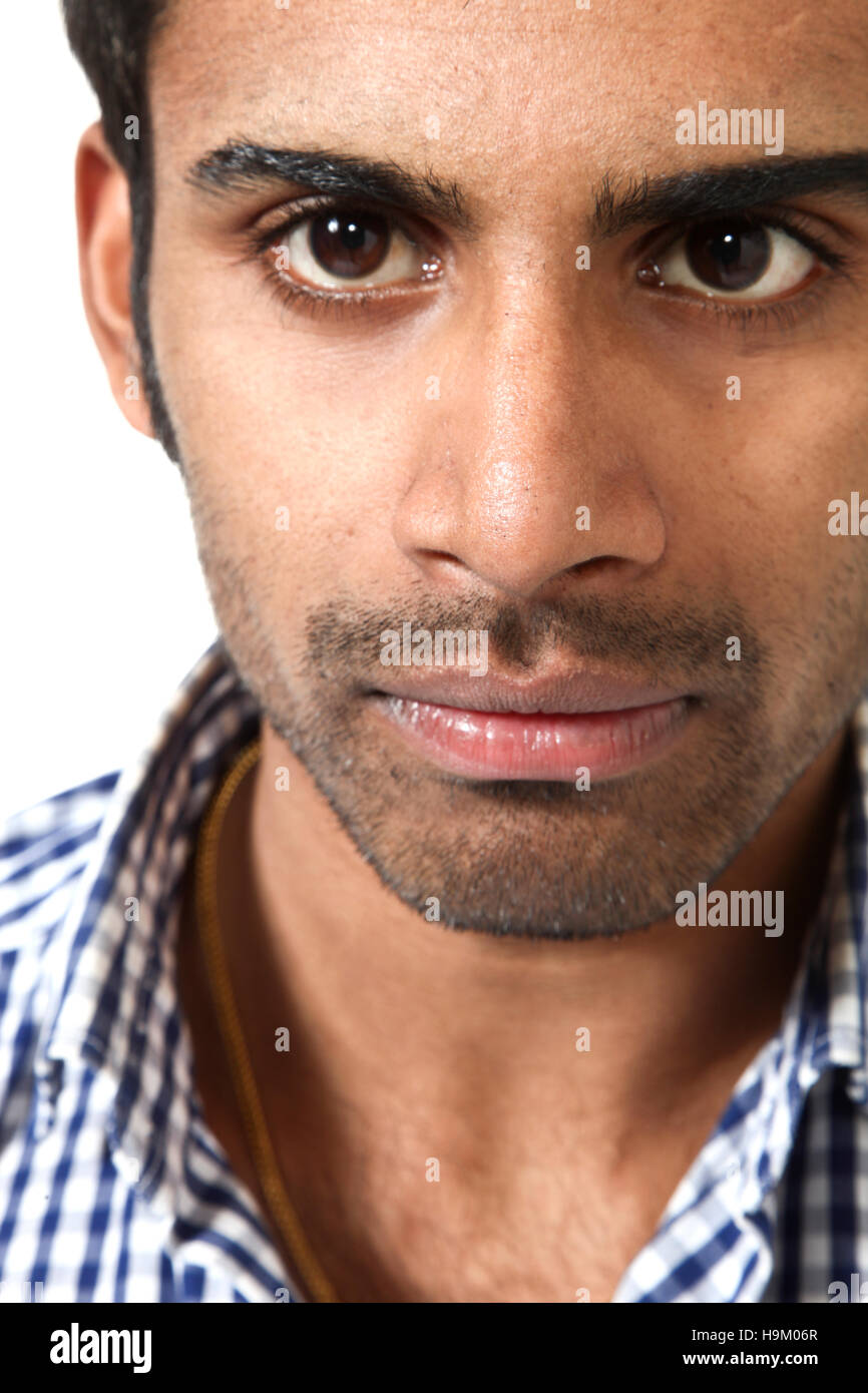 portrait of young man on white background Stock Photo - Alamy