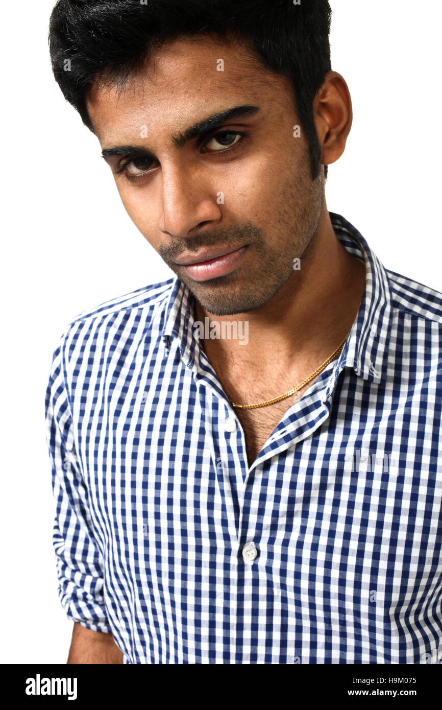portrait of young man on white background Stock Photo - Alamy