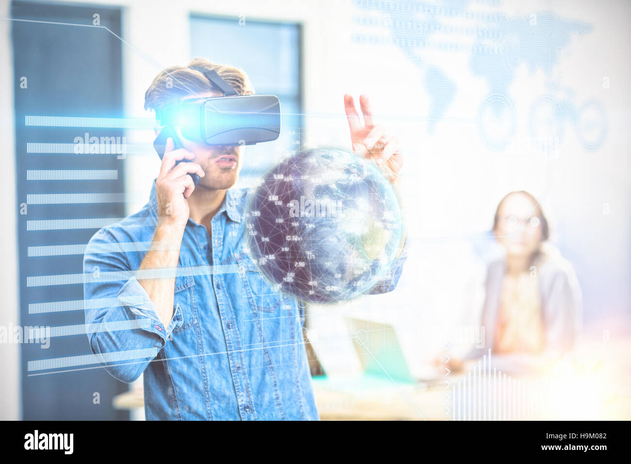 Composite image of interface Stock Photo - Alamy