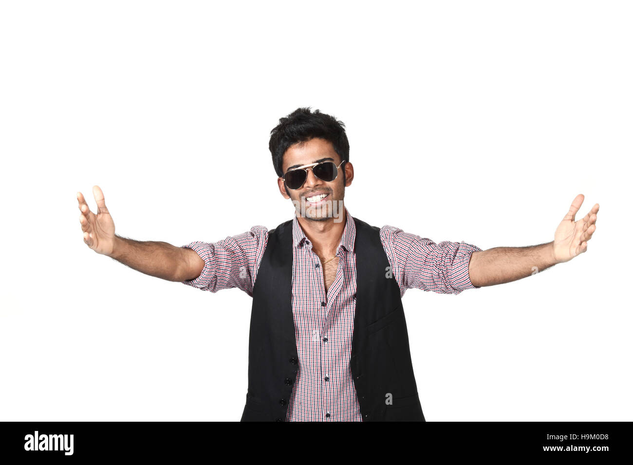 portrait of young man on white background Stock Photo - Alamy