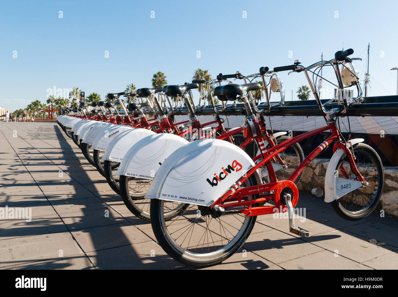 Barcelona, Spain - Oct.12 2011:Bike rental in Barcelona, Spain ...