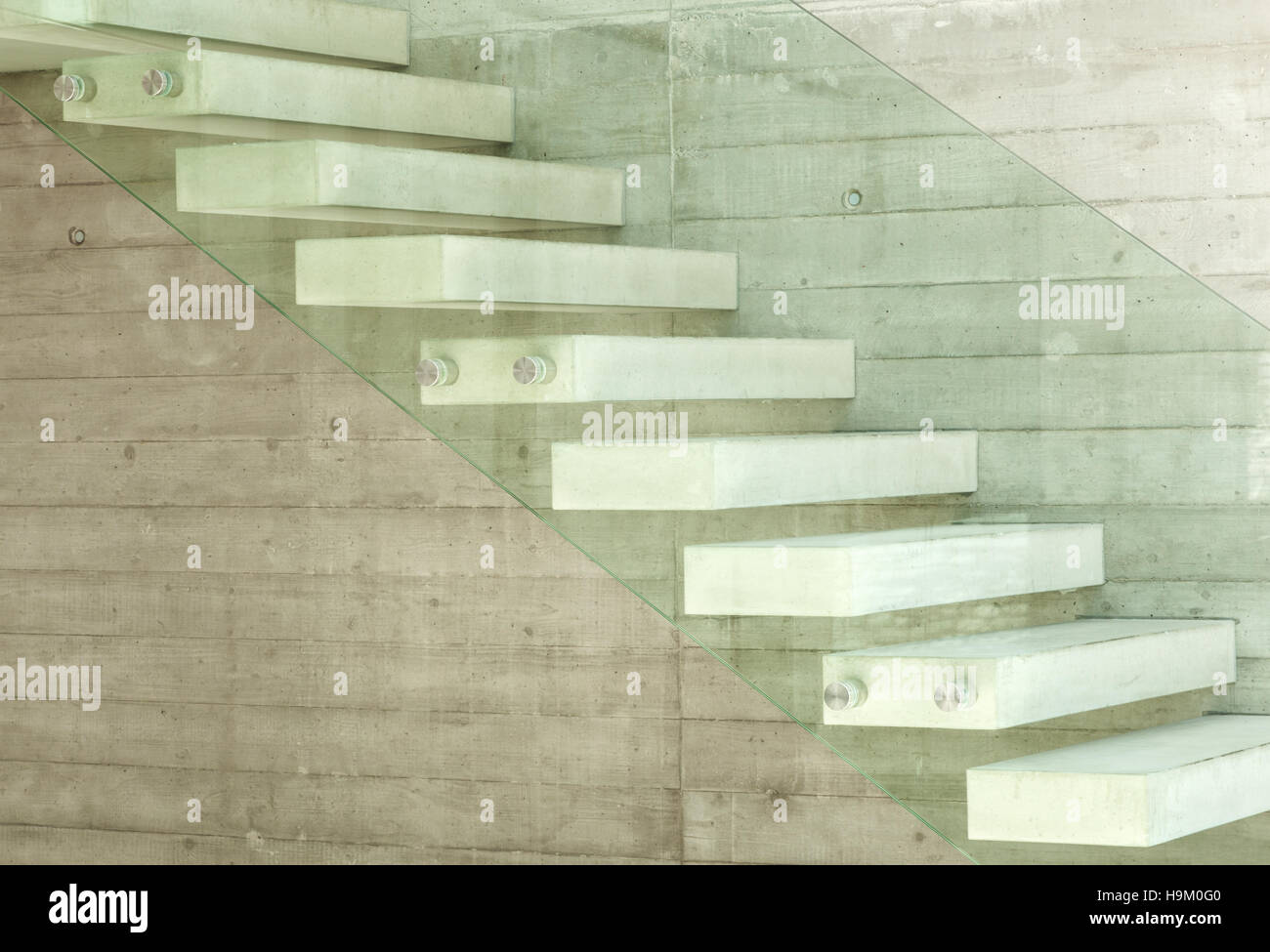 House, interior, modern architecture, staircase view Stock Photo - Alamy