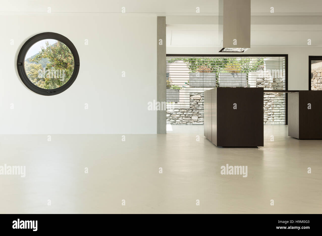House, interior, modern architecture, kitchen view Stock Photo - Alamy